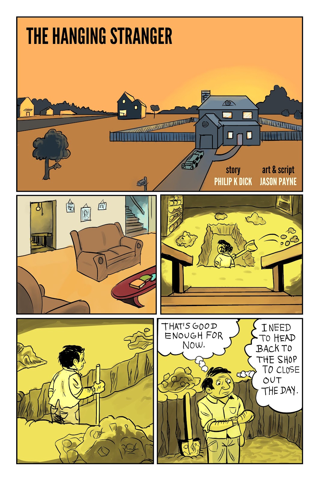 Read online Philip K. Dick's The Hanging Stranger comic - Issue # Full