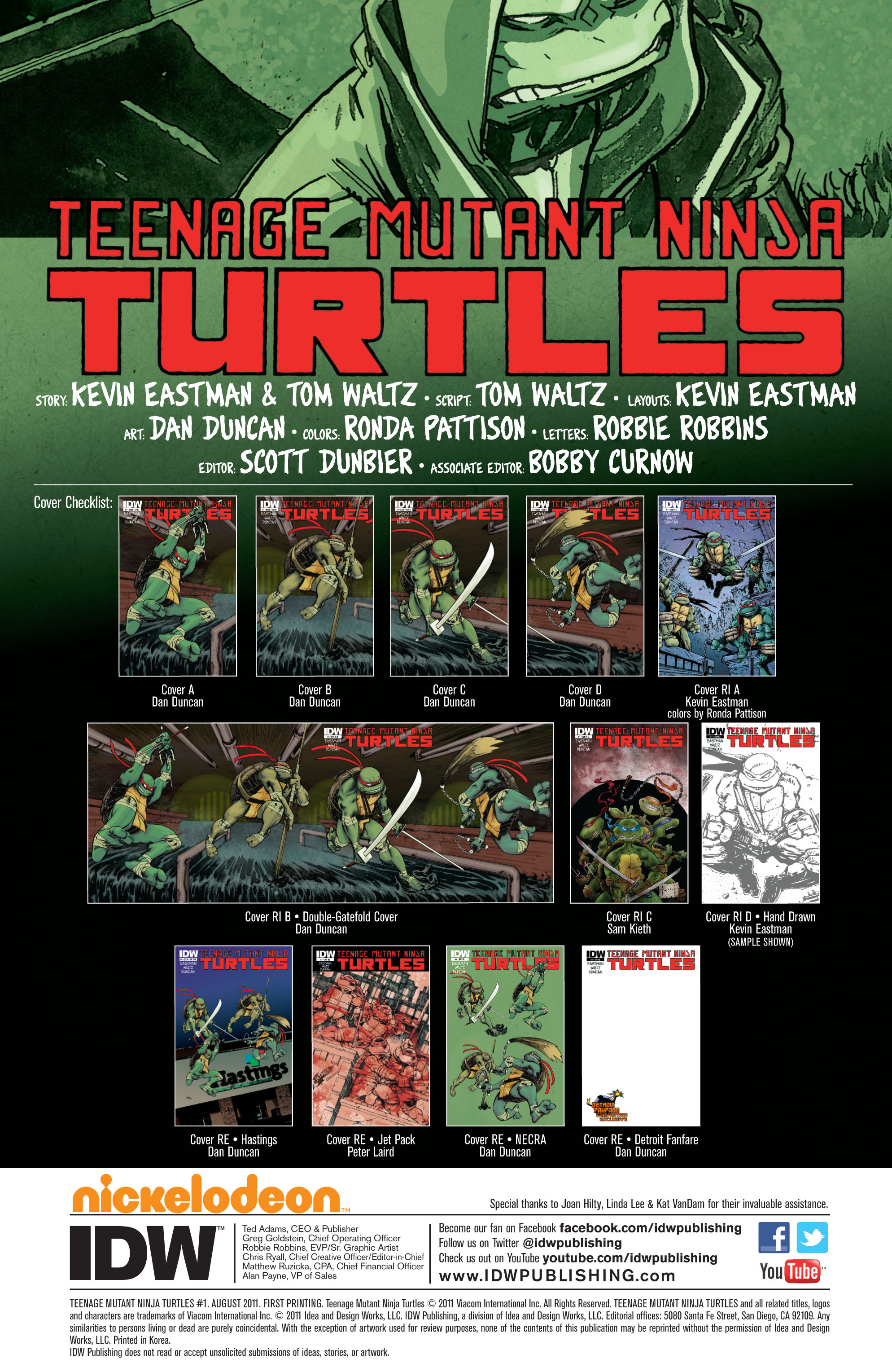 Read online Teenage Mutant Ninja Turtles (2011) comic - Issue #1