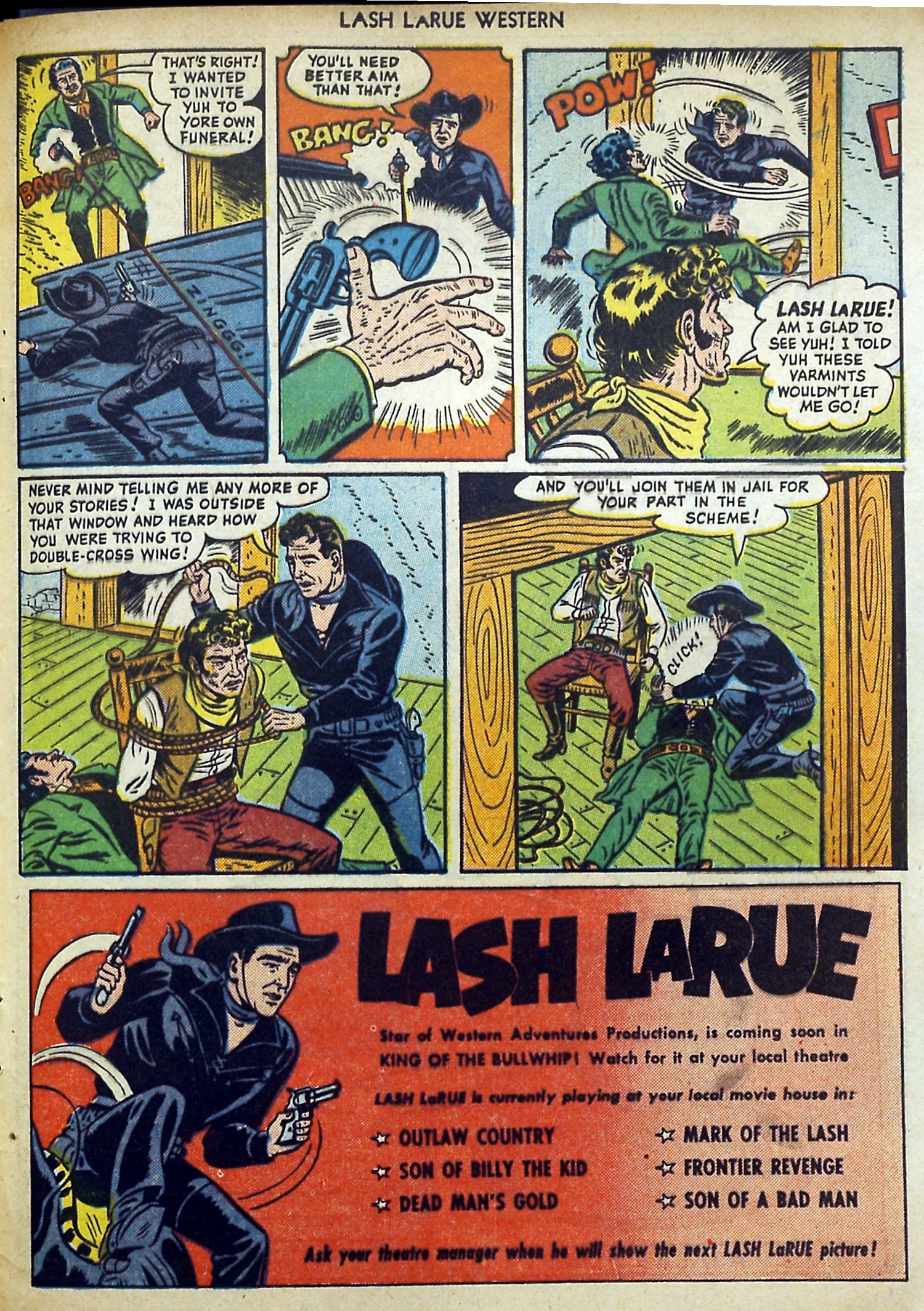 Read online Lash Larue Western (1949) comic - Issue #11