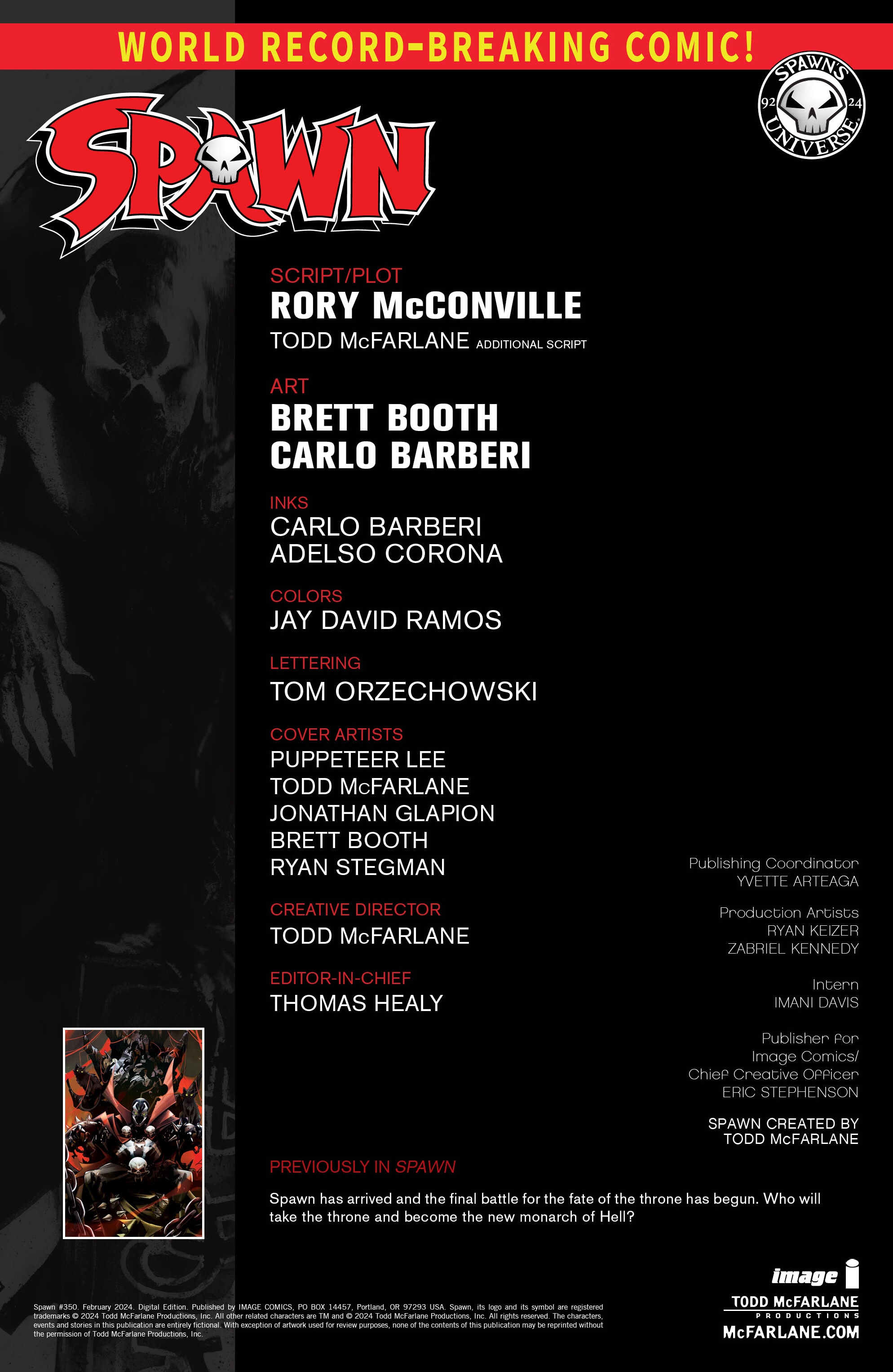 Read online Spawn comic - Issue #350