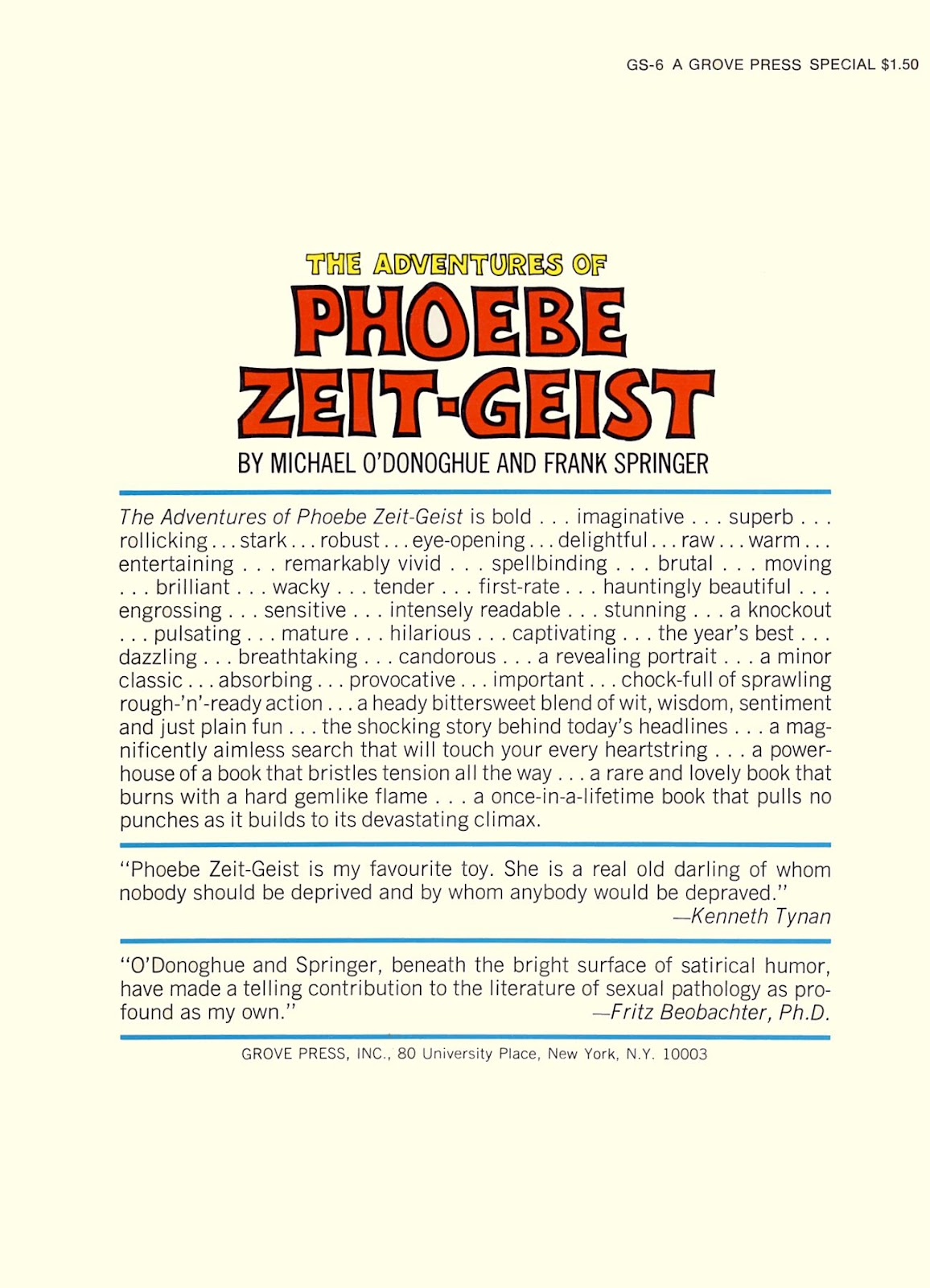 Read online The Adventures of Phoebe Zeit-Geist comic - Issue # TPB