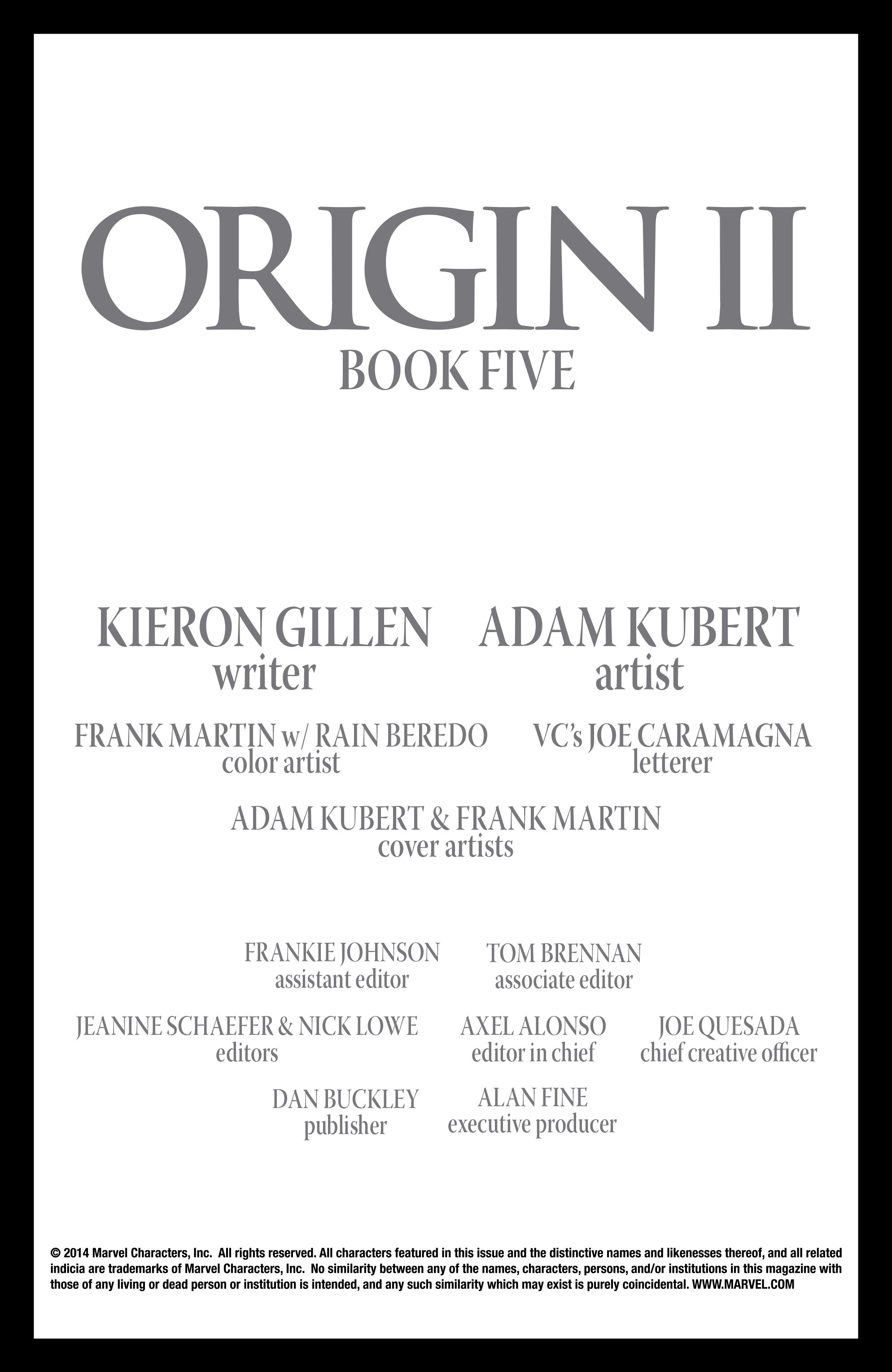 Read online Origin II comic - Issue #5