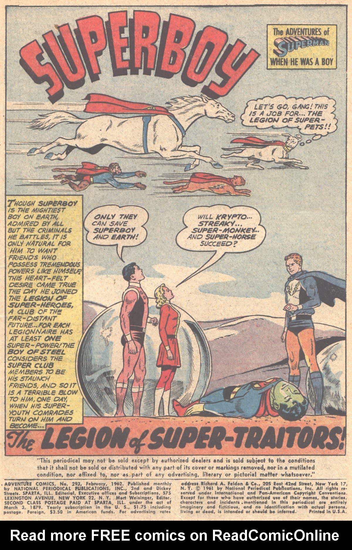 Read online Adventure Comics (1938) comic - Issue #293
