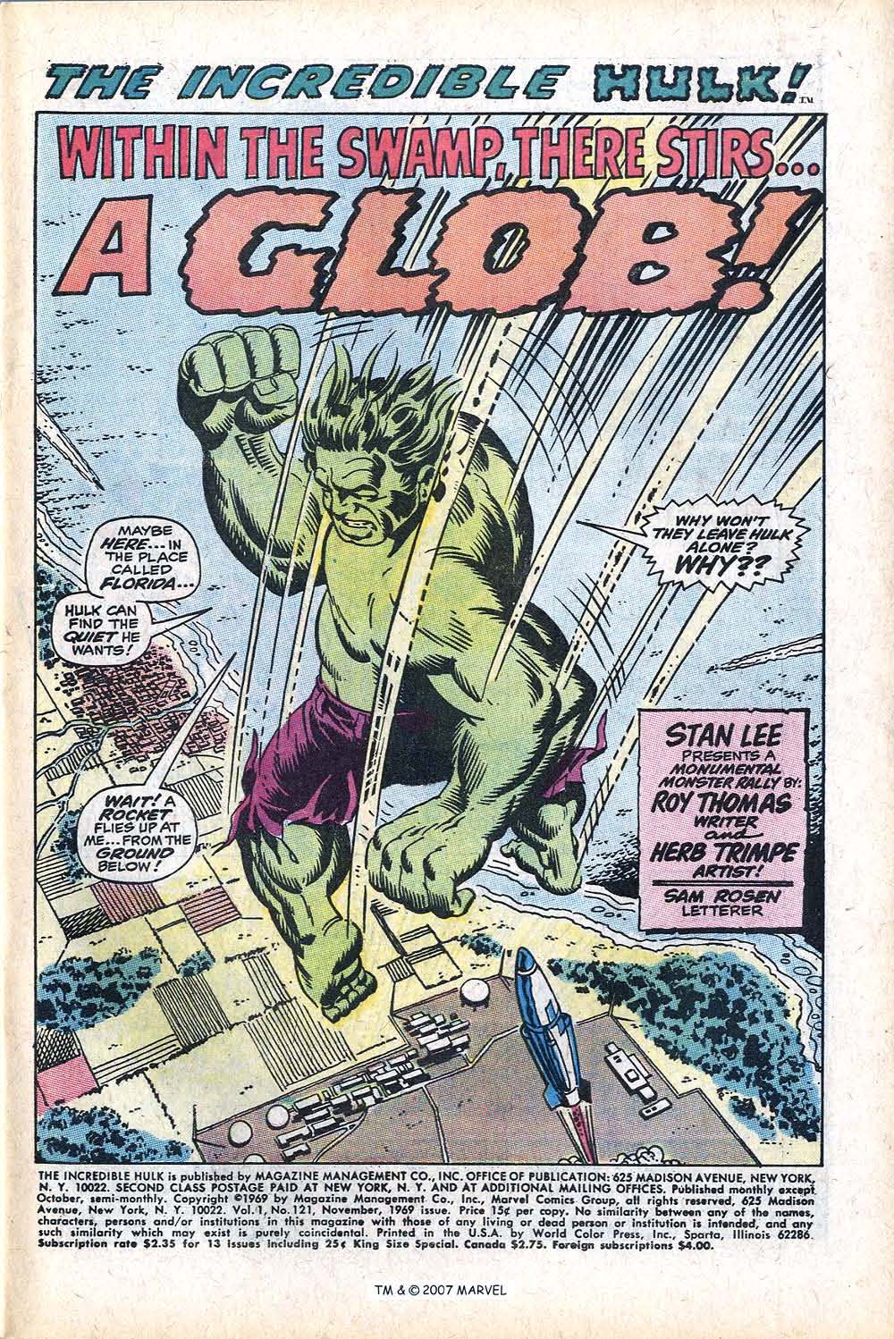 Read online The Incredible Hulk (1968) comic - Issue #121