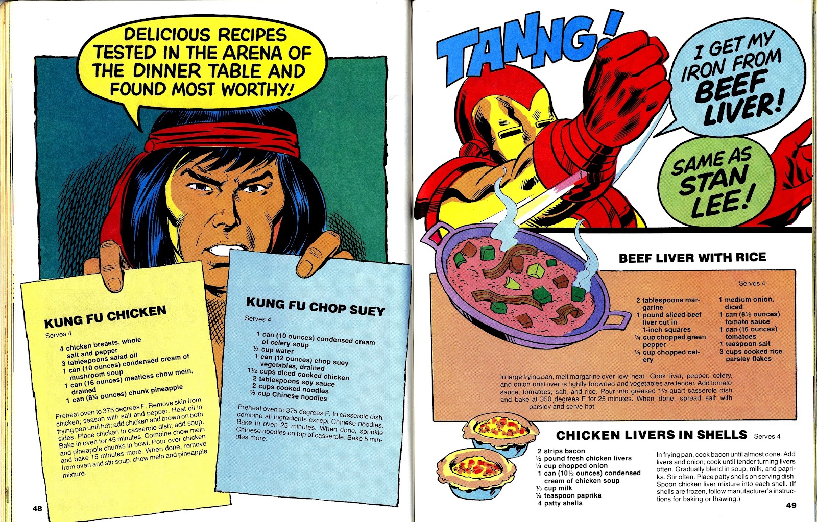Read online The Mighty Marvel Superheroes' Cookbook comic - Issue # Full