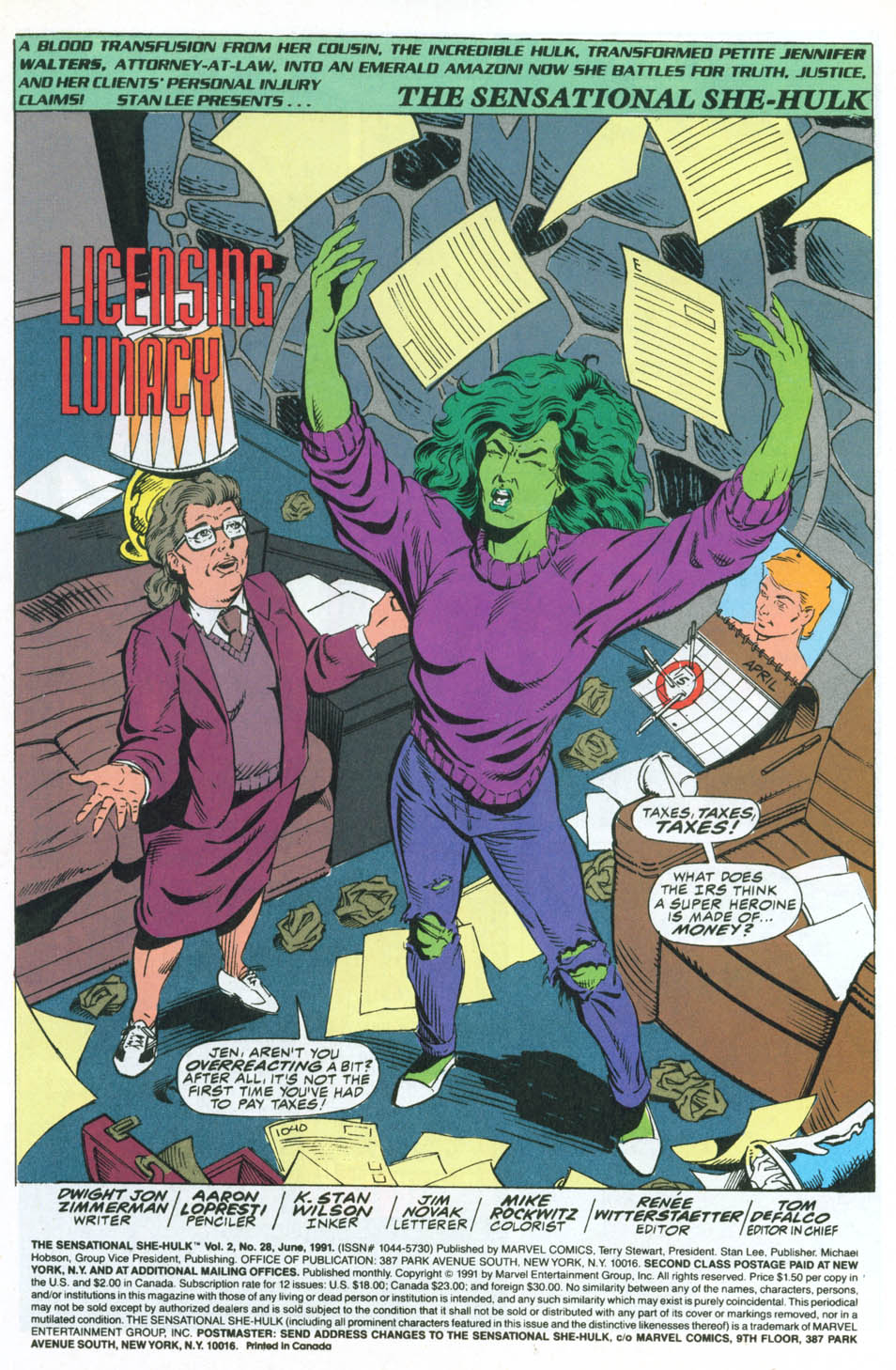 Read online The Sensational She-Hulk comic - Issue #28