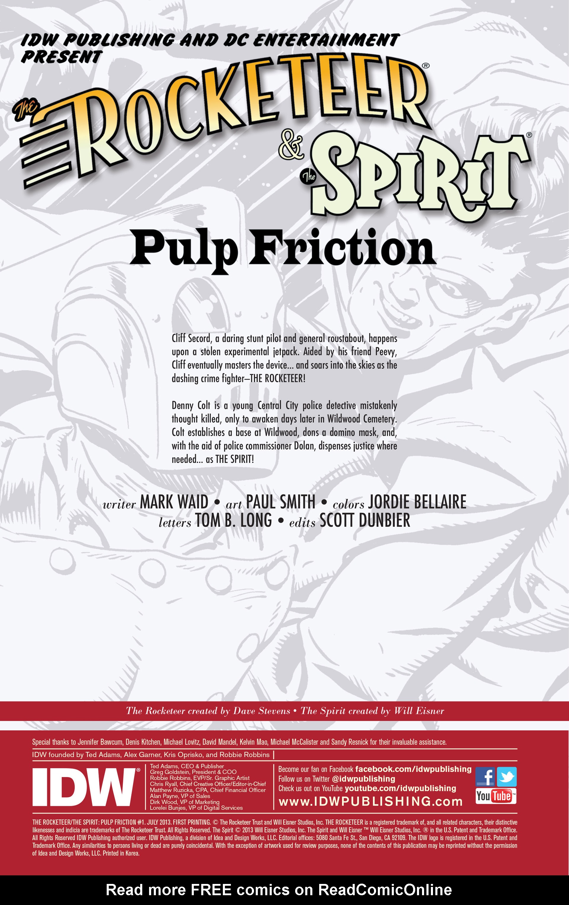 Read online The Rocketeer/The Spirit: Pulp Friction comic - Issue #1