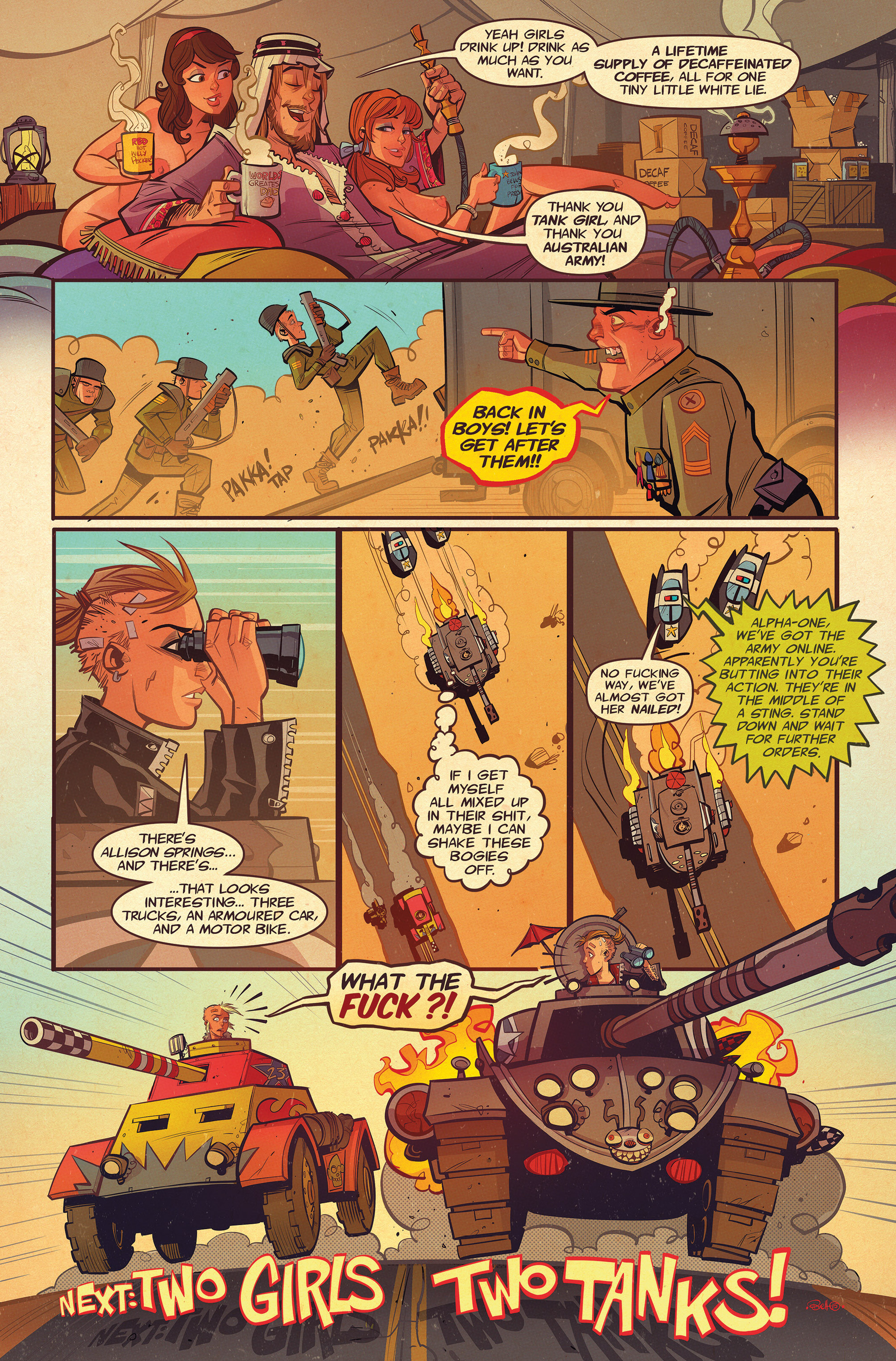 Read online Tank Girl: Two Girls, One Tank comic - Issue #1