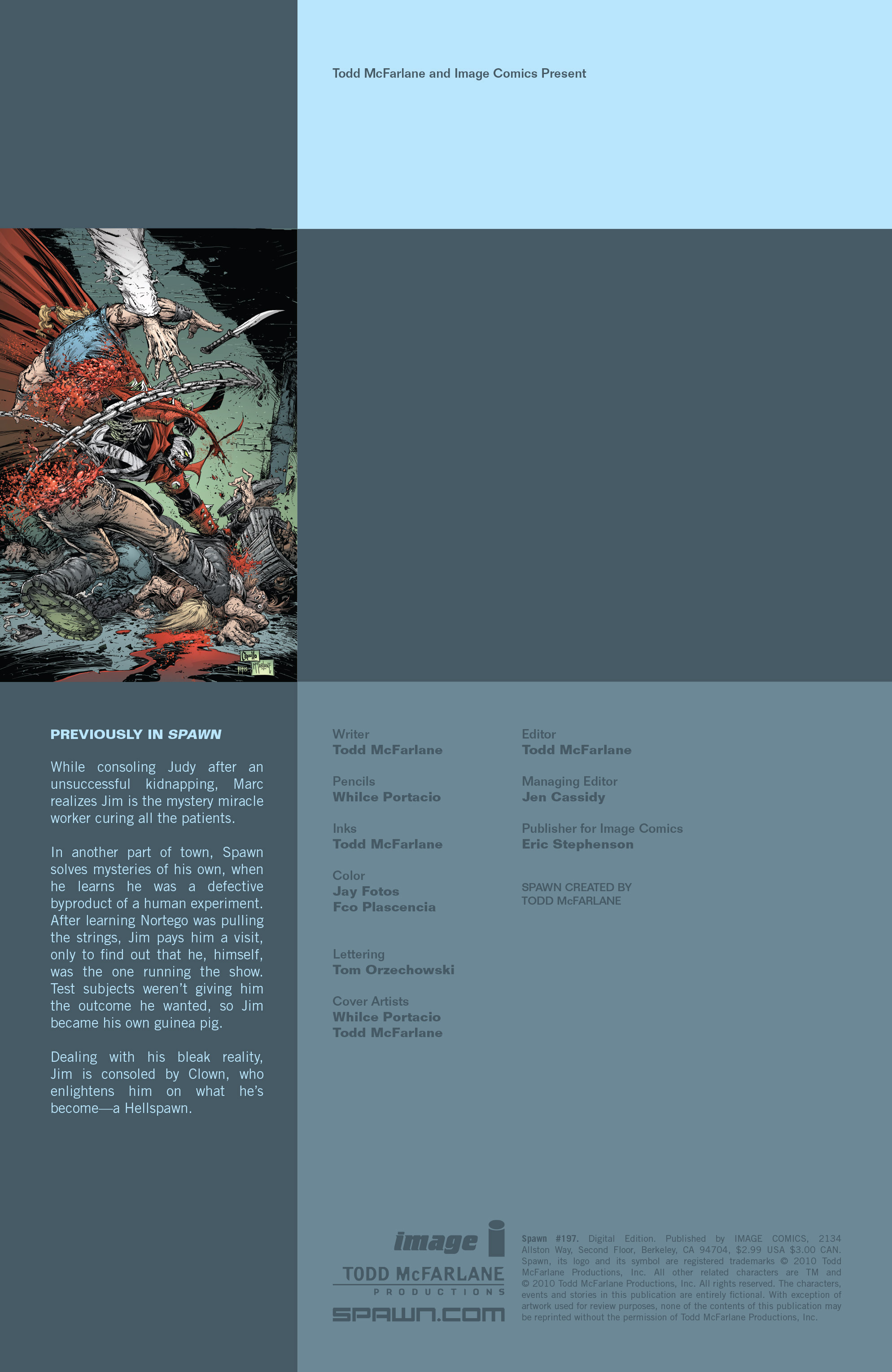 Read online Spawn comic - Issue #197