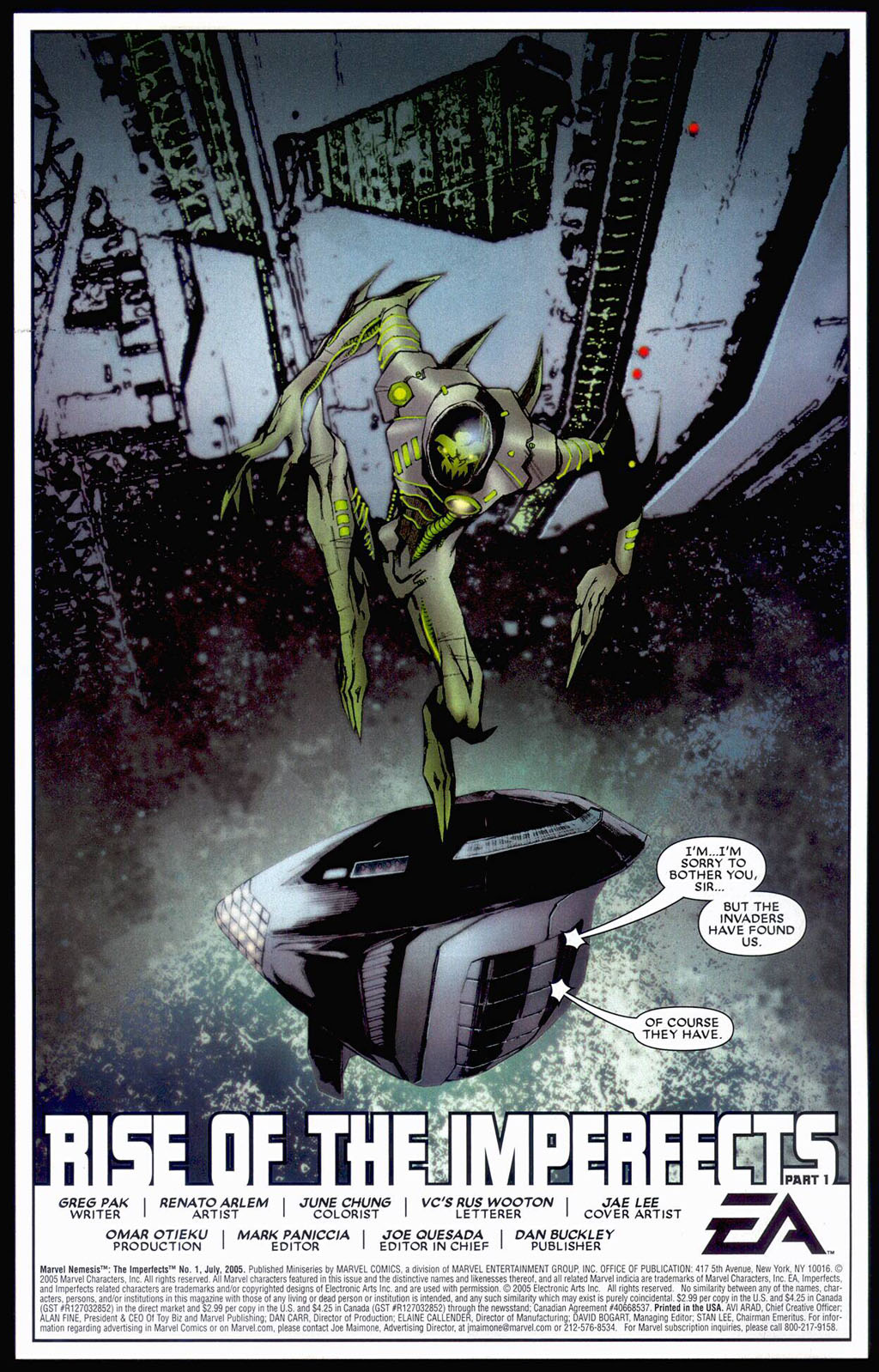 Read online Marvel Nemesis: The Imperfects comic - Issue #1