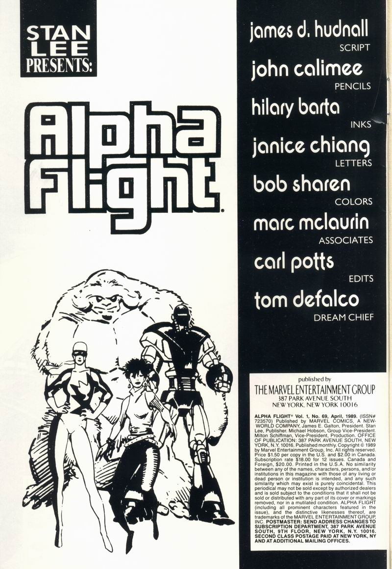 Read online Alpha Flight (1983) comic - Issue #69