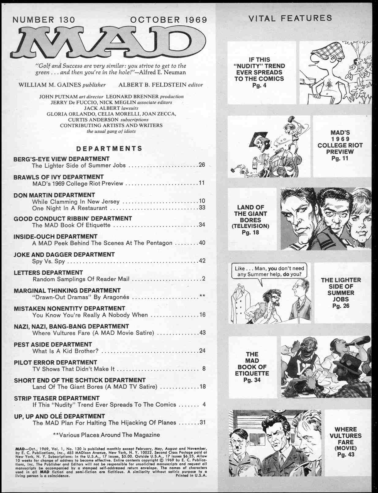 Mad Issue 130 | Read Mad Issue 130 comic online in high quality. Read ...