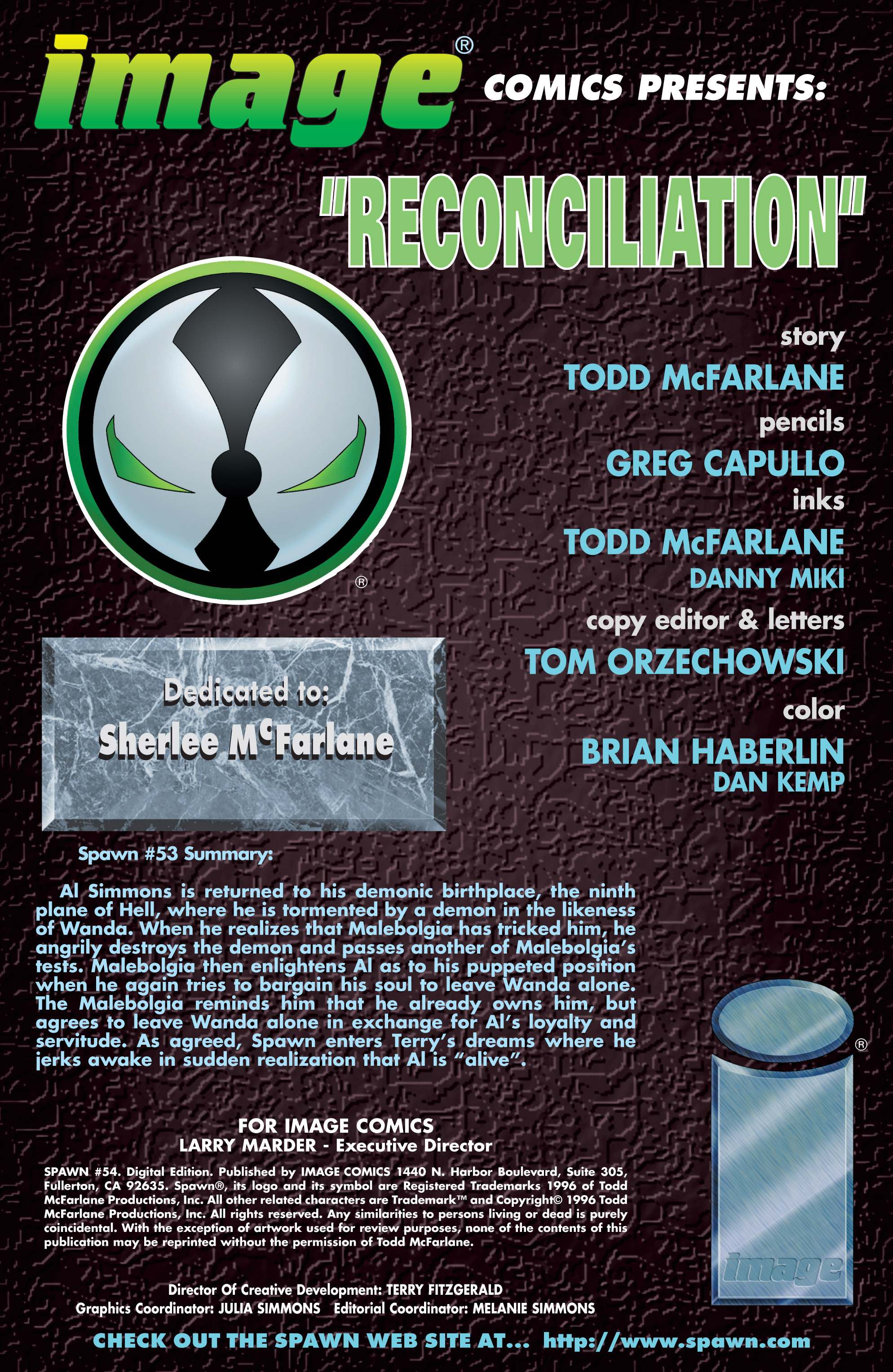 Read online Spawn comic - Issue #54