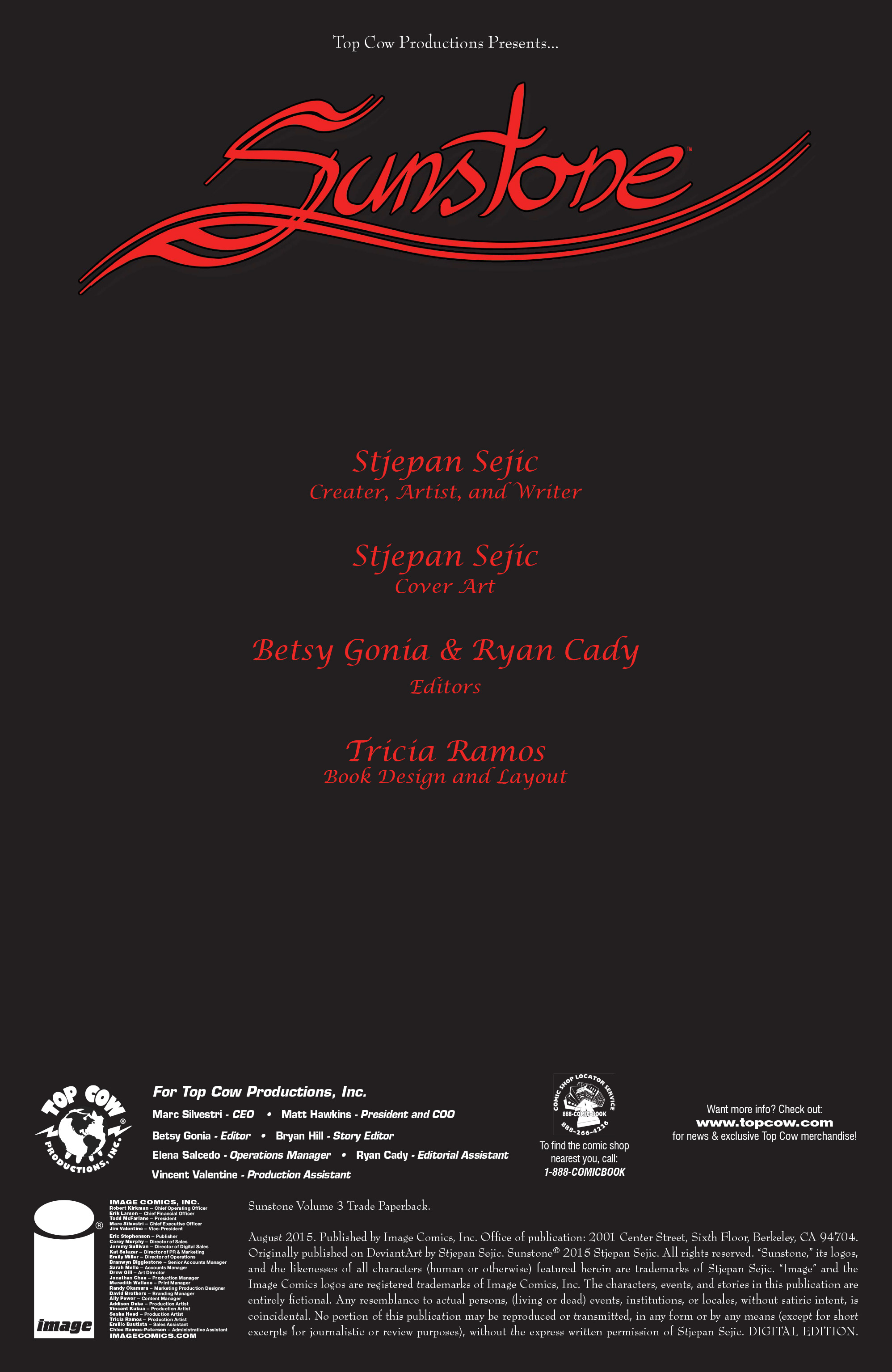 Read online Sunstone comic - Issue # TPB 3