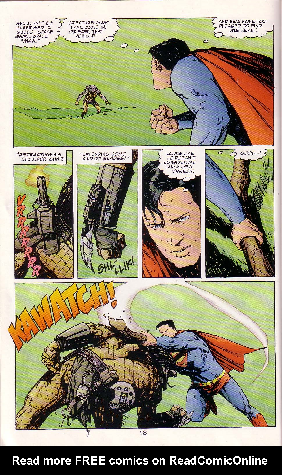 Read online Superman vs. Predator comic - Issue #2