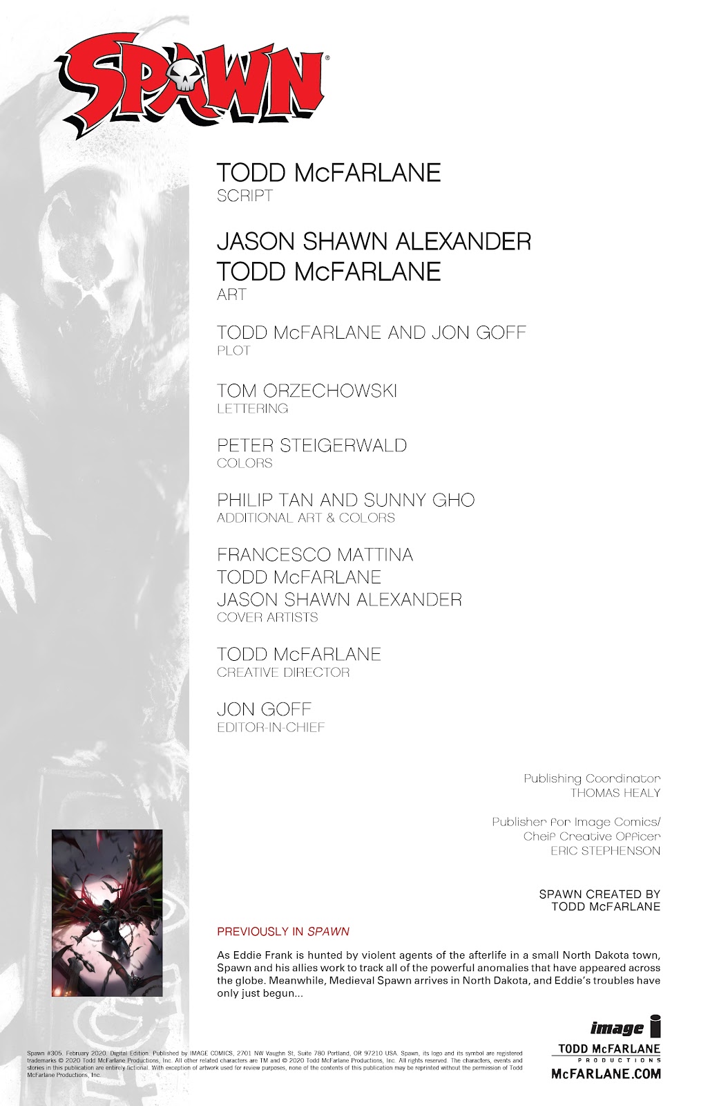 Read online Spawn comic - Issue #305