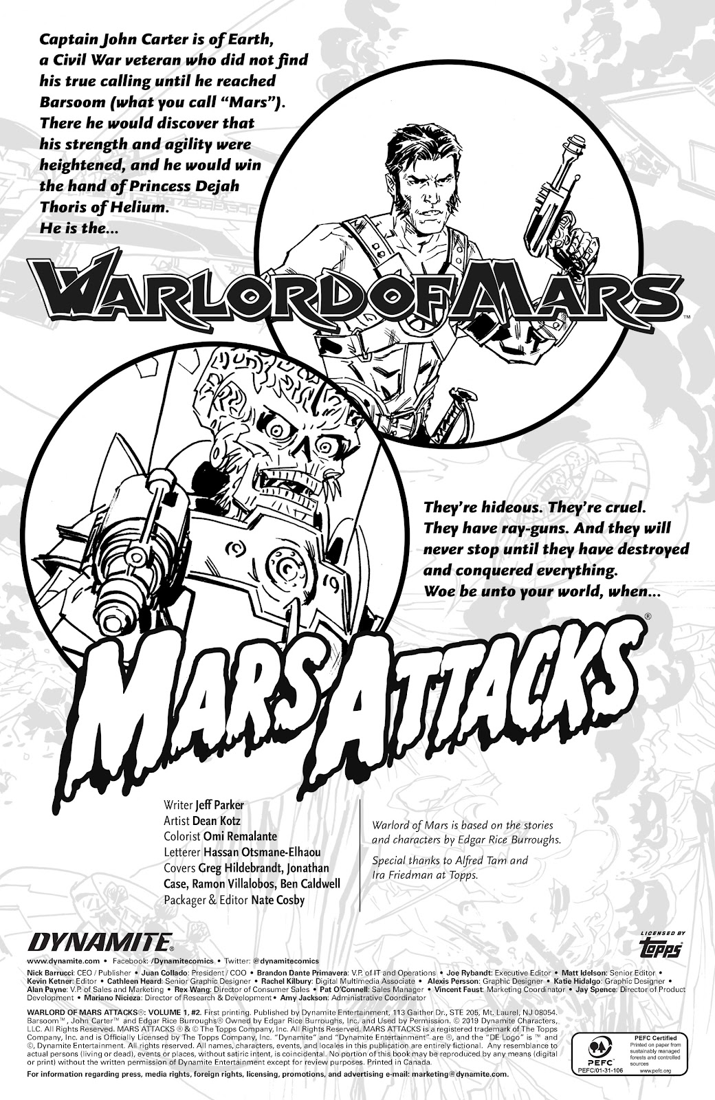 Read online Warlord of Mars Attacks comic - Issue #2