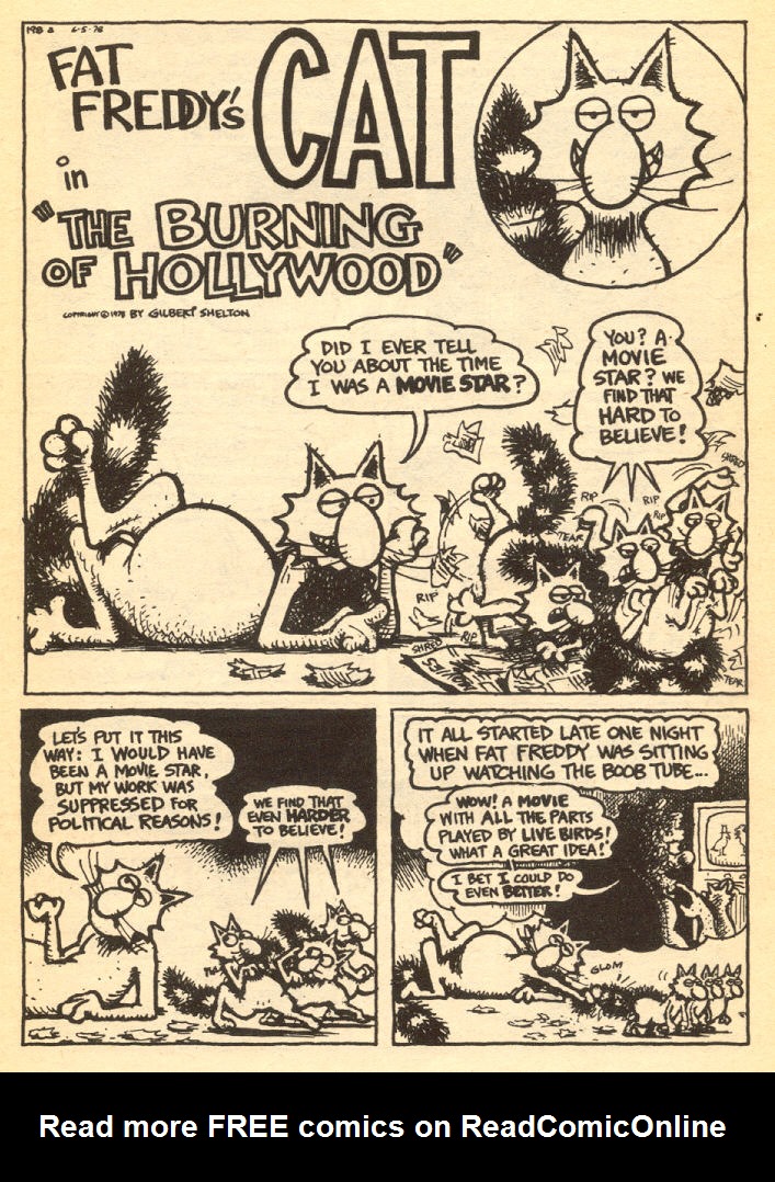 Read online Adventures of Fat Freddy's Cat comic - Issue #4