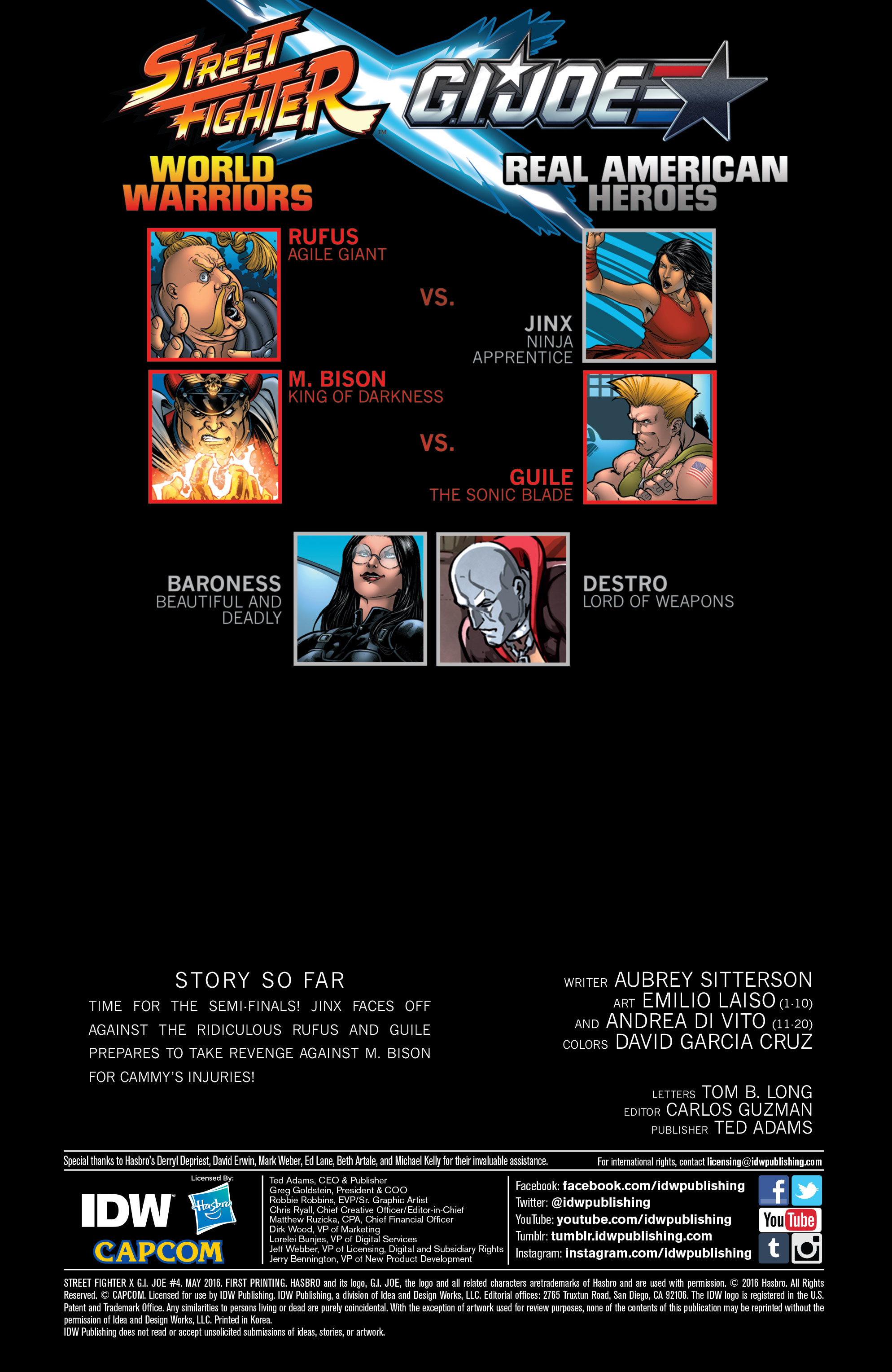 Read online Street Fighter X G.I. Joe comic - Issue #4