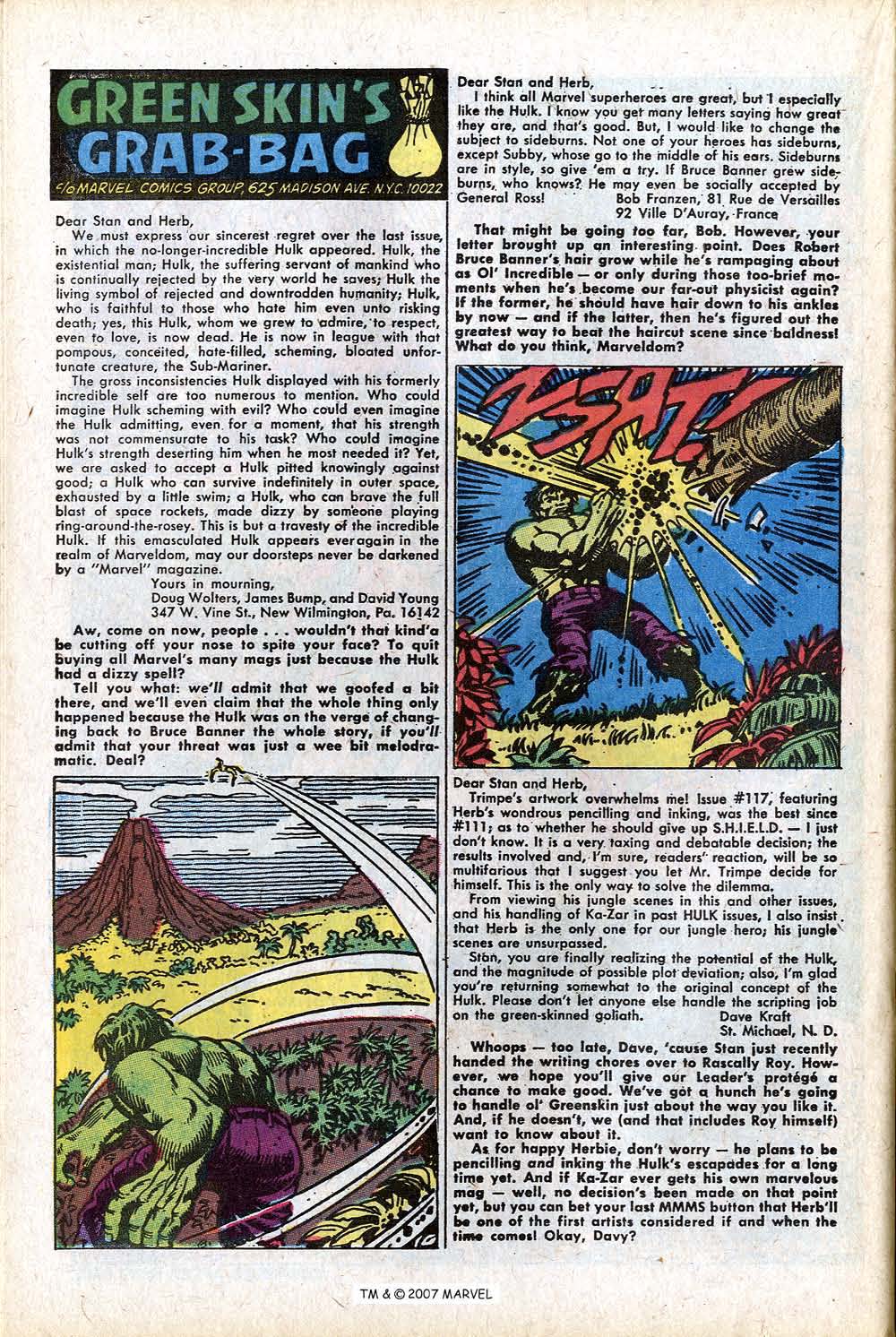 Read online The Incredible Hulk (1968) comic - Issue #121