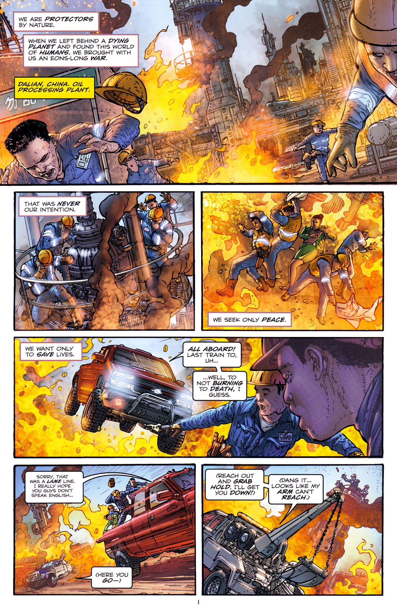 Read online Transformers: Dark of the Moon Rising Storm comic - Issue #1