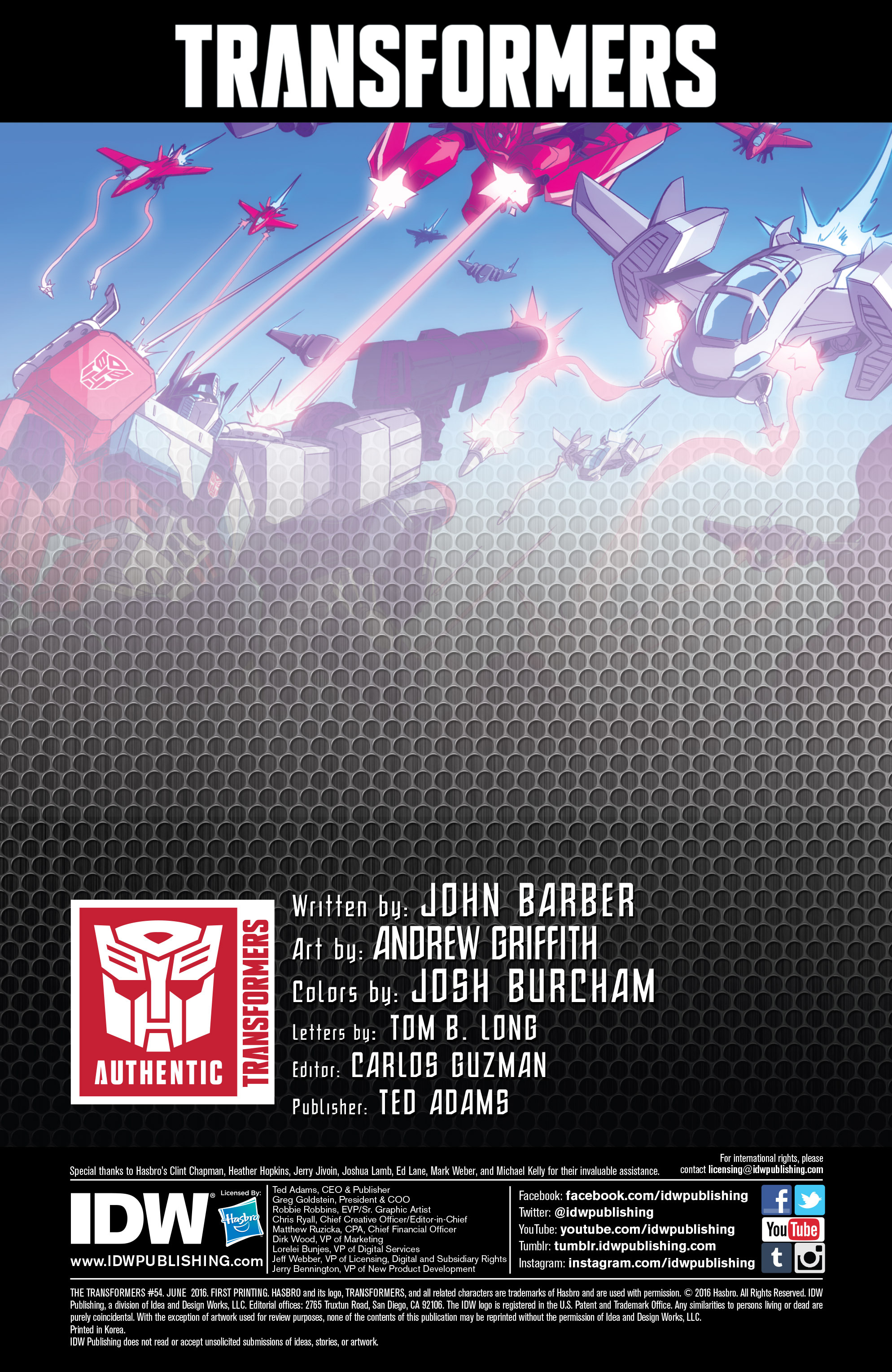 Read online The Transformers (2014) comic - Issue #54
