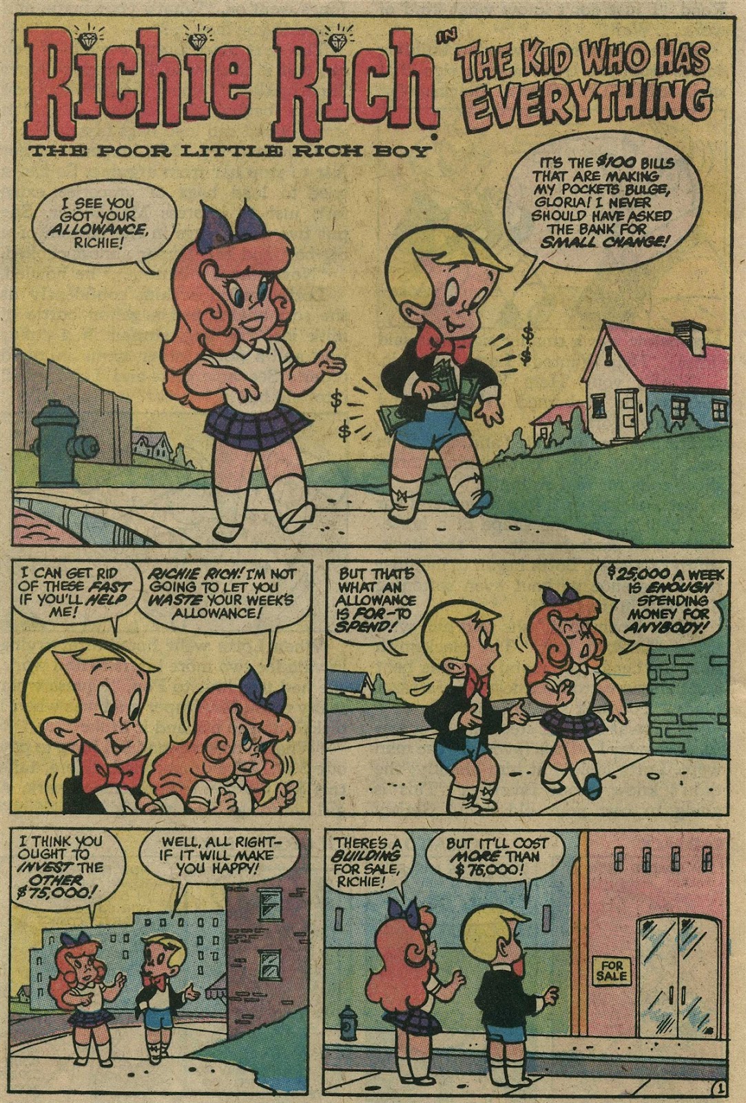 Read online Richie Rich & His Girl Friends comic - Issue #1