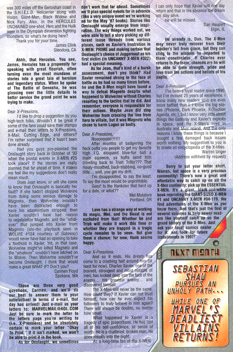 Read online X-Men (1991) comic - Issue #62