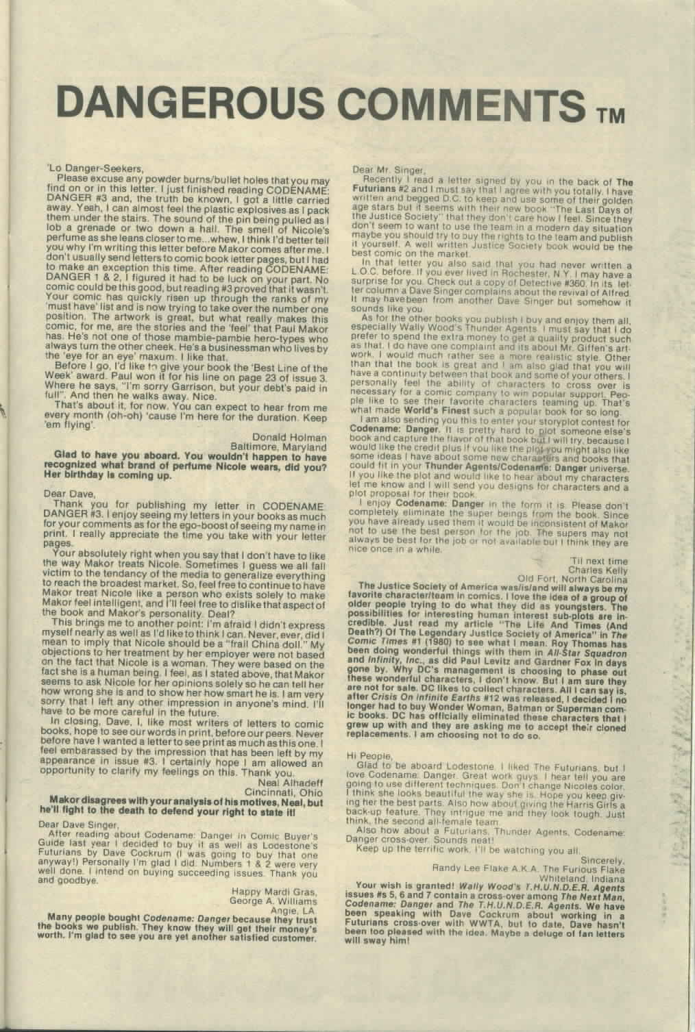 Read online Codename: Danger comic - Issue #4