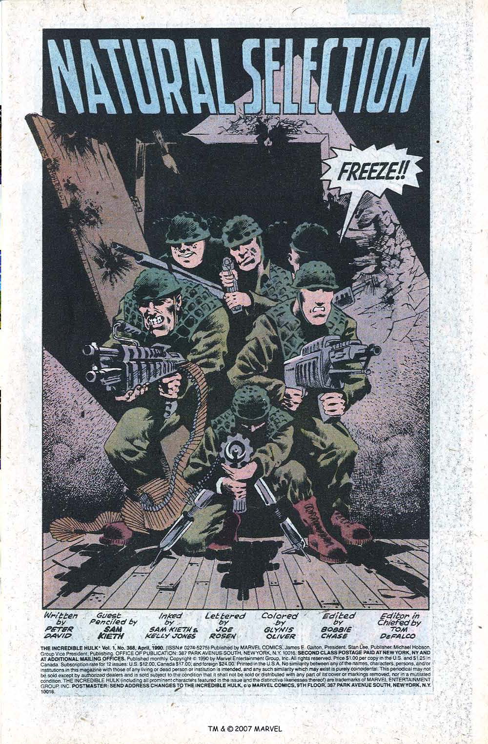 Read online The Incredible Hulk (1968) comic - Issue #368