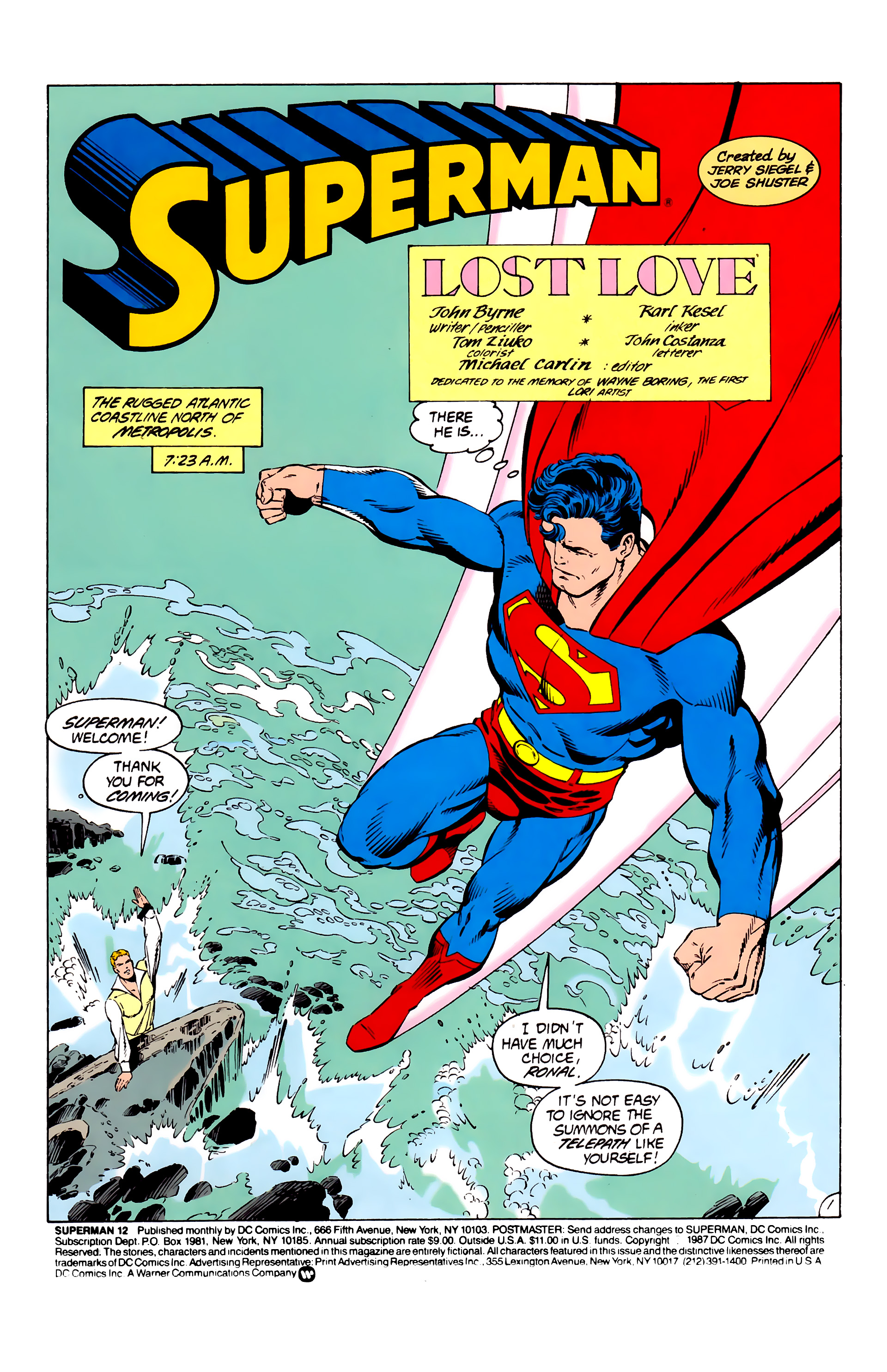 Read online Superman (1987) comic - Issue #12