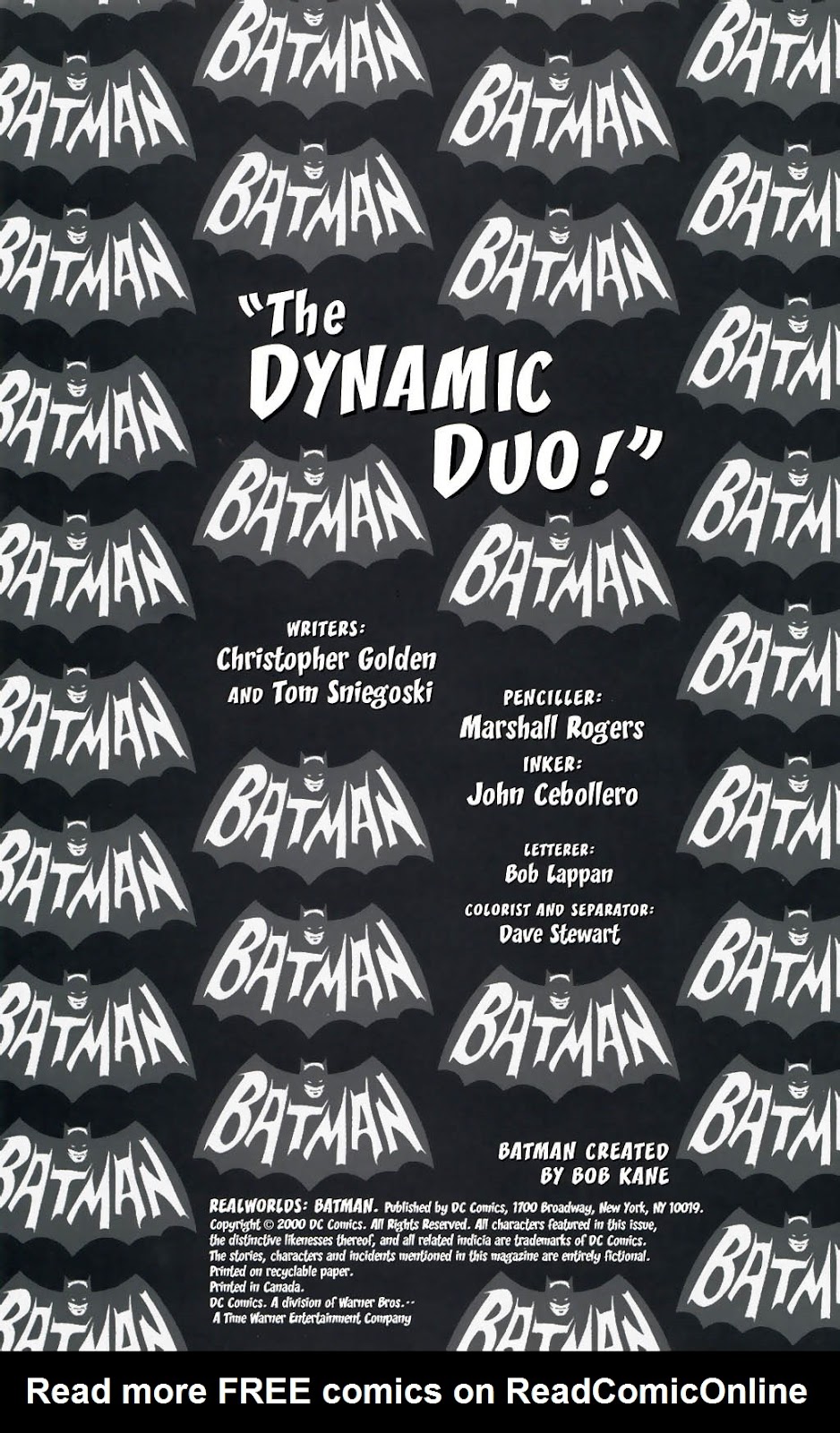 Read online Realworlds: Batman comic - Issue # Full