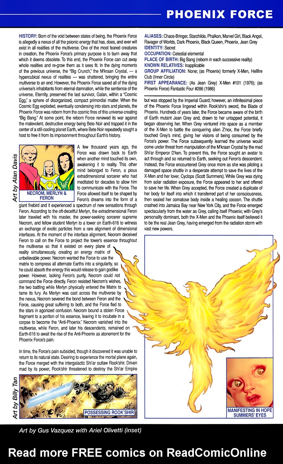 X Men Phoenix Force Handbook | Read X Men Phoenix Force Handbook comic online in high quality ...