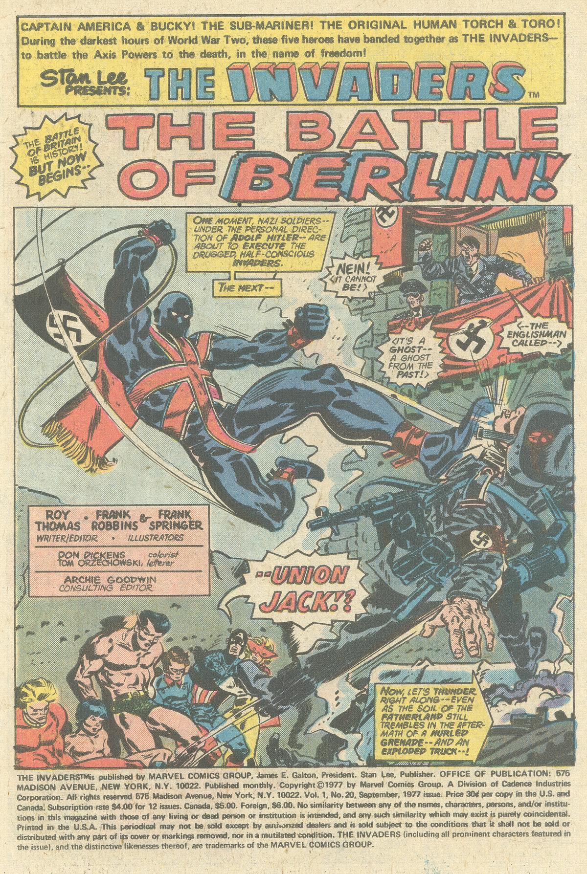 Read online The Invaders (1975) comic - Issue #20