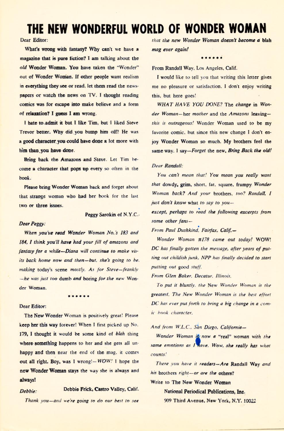 Read online Wonder Woman (1942) comic - Issue #184