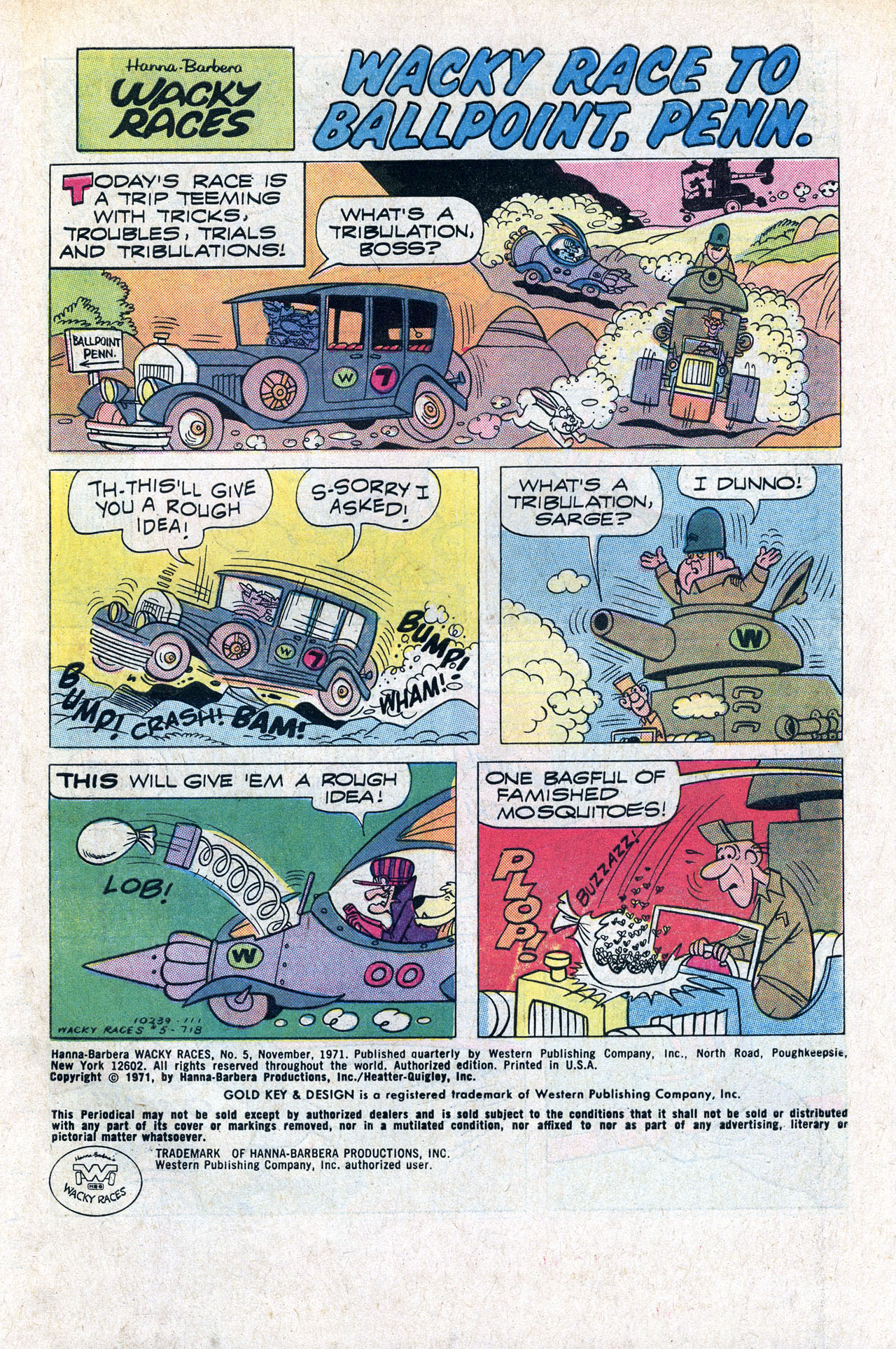 Hanna Barbera Wacky Races Issue 5 | Read Hanna Barbera Wacky Races Issue 5 comic online in high ...