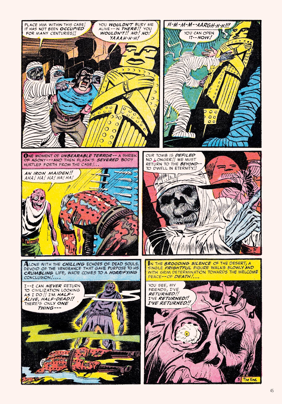 Read online Classic Monsters of Pre-Code Horror Comics: Mummies comic ...