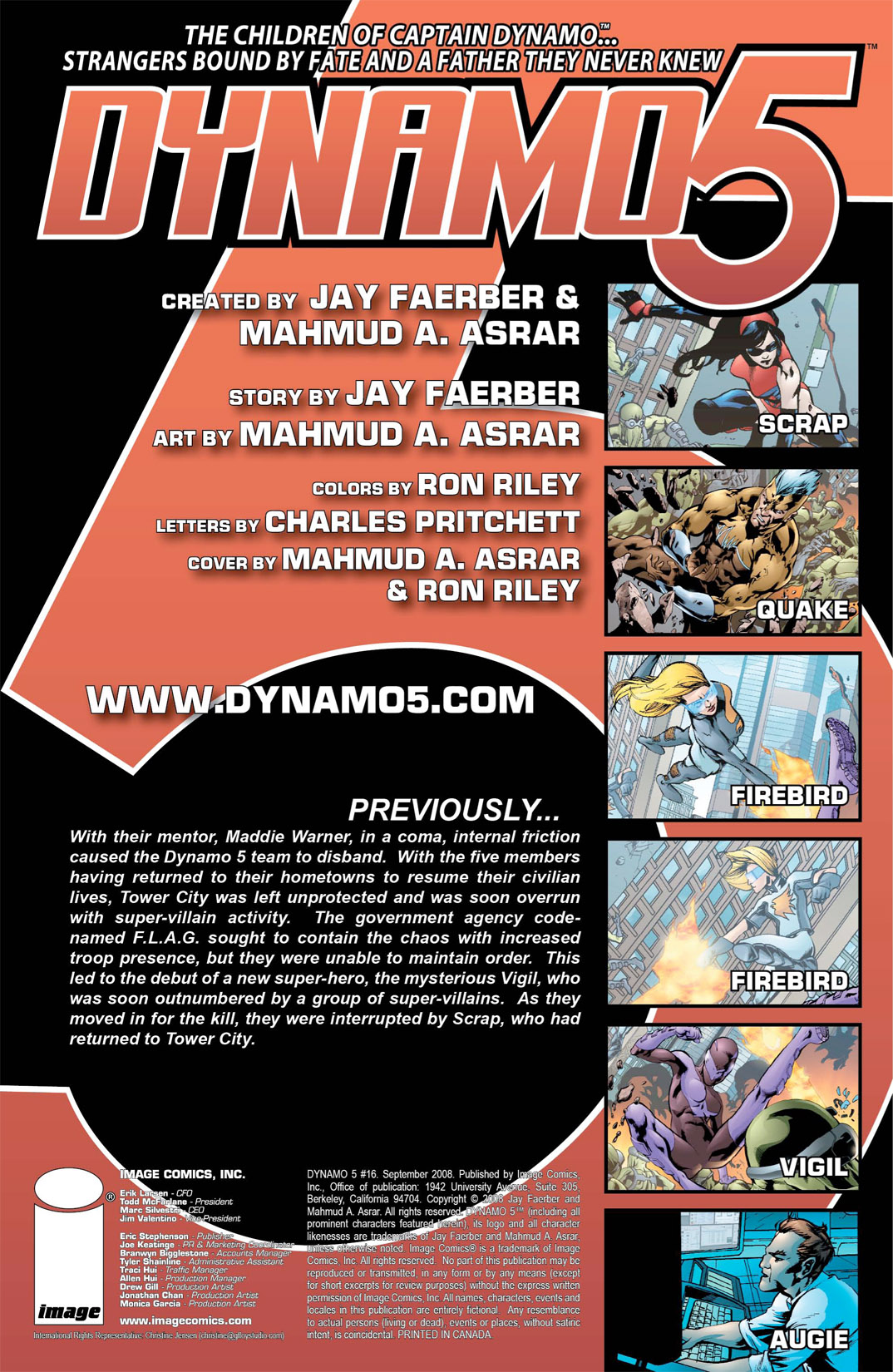 Read online Dynamo 5 comic - Issue #16