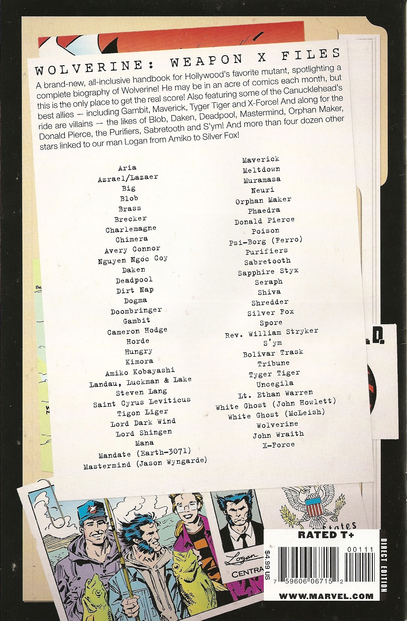 Read online Wolverine: Weapon X Files comic - Issue # TPB