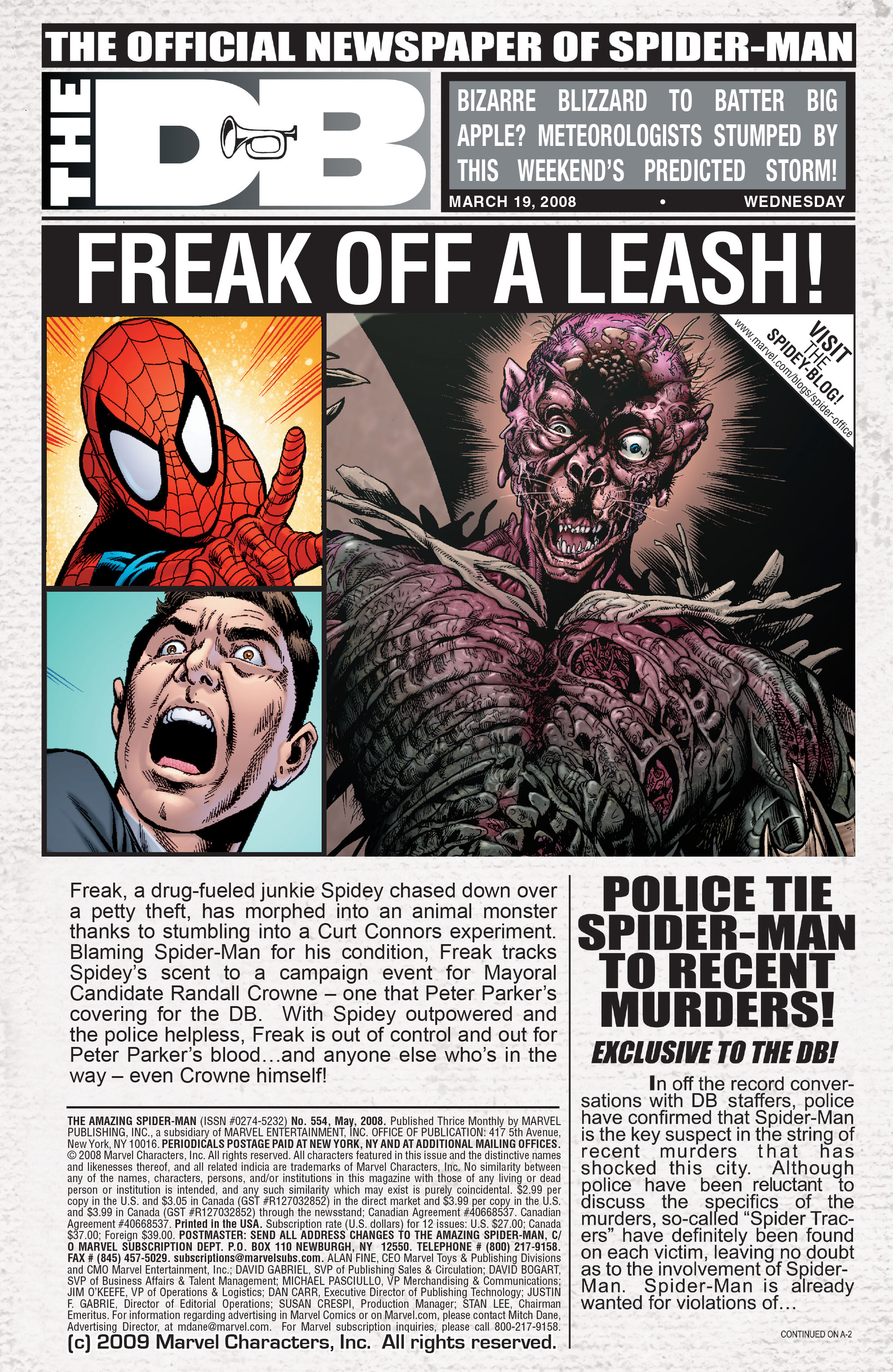 Read online The Amazing Spider-Man (1963) comic - Issue #554
