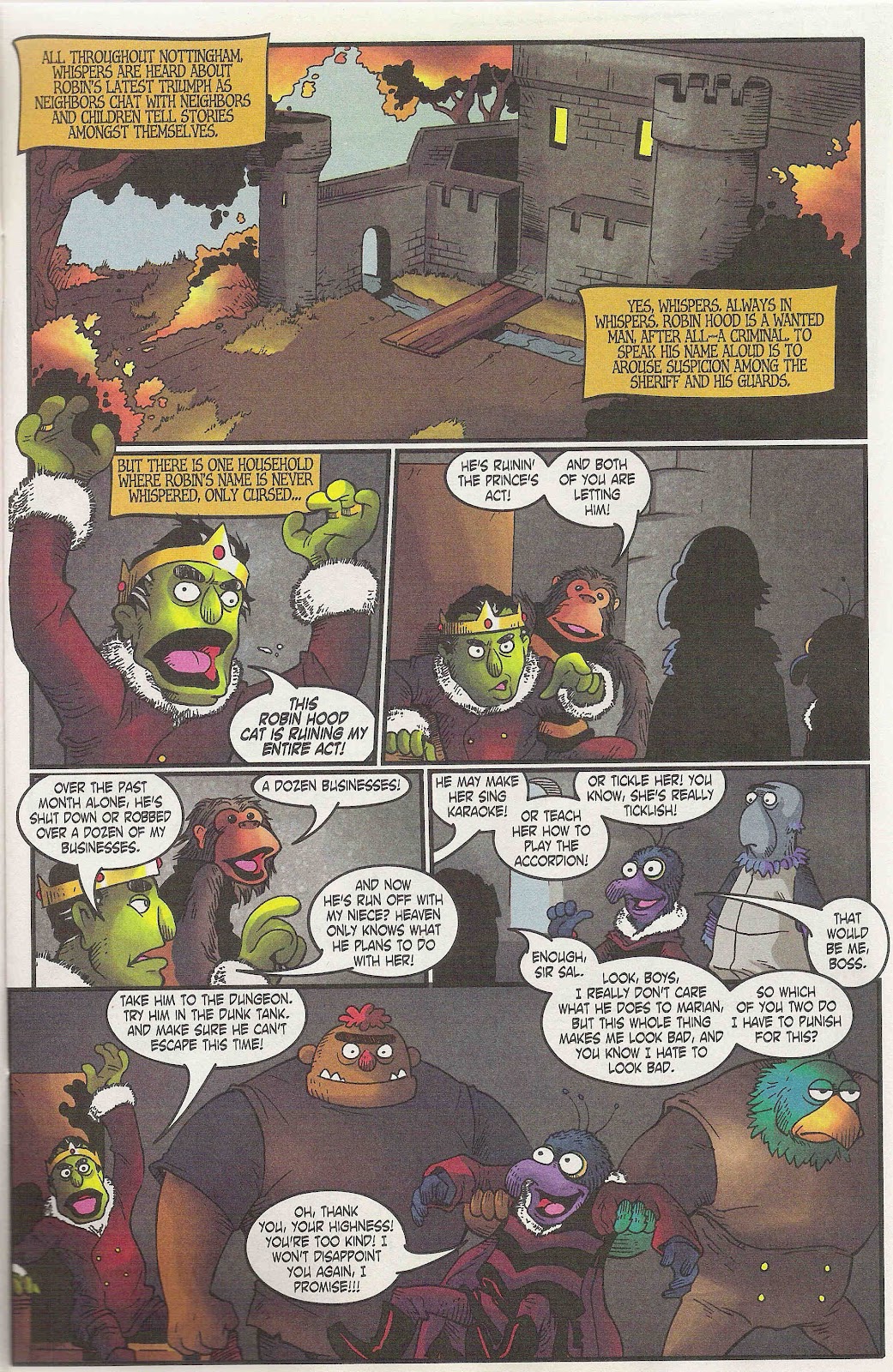 Read online Muppet Robin Hood comic - Issue #2