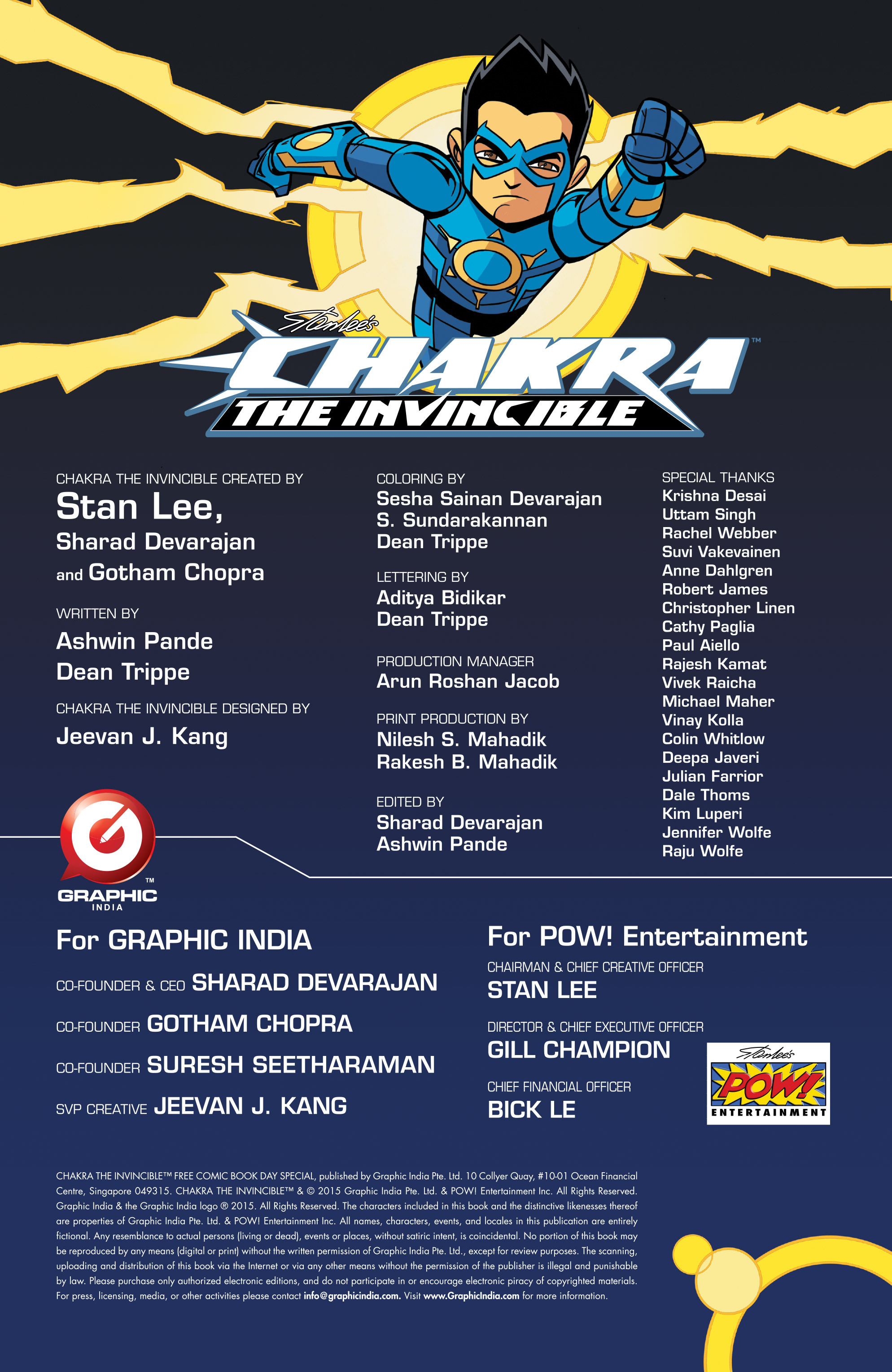 Read online Free Comic Book Day 2015 comic - Issue # Chakra the Invincible