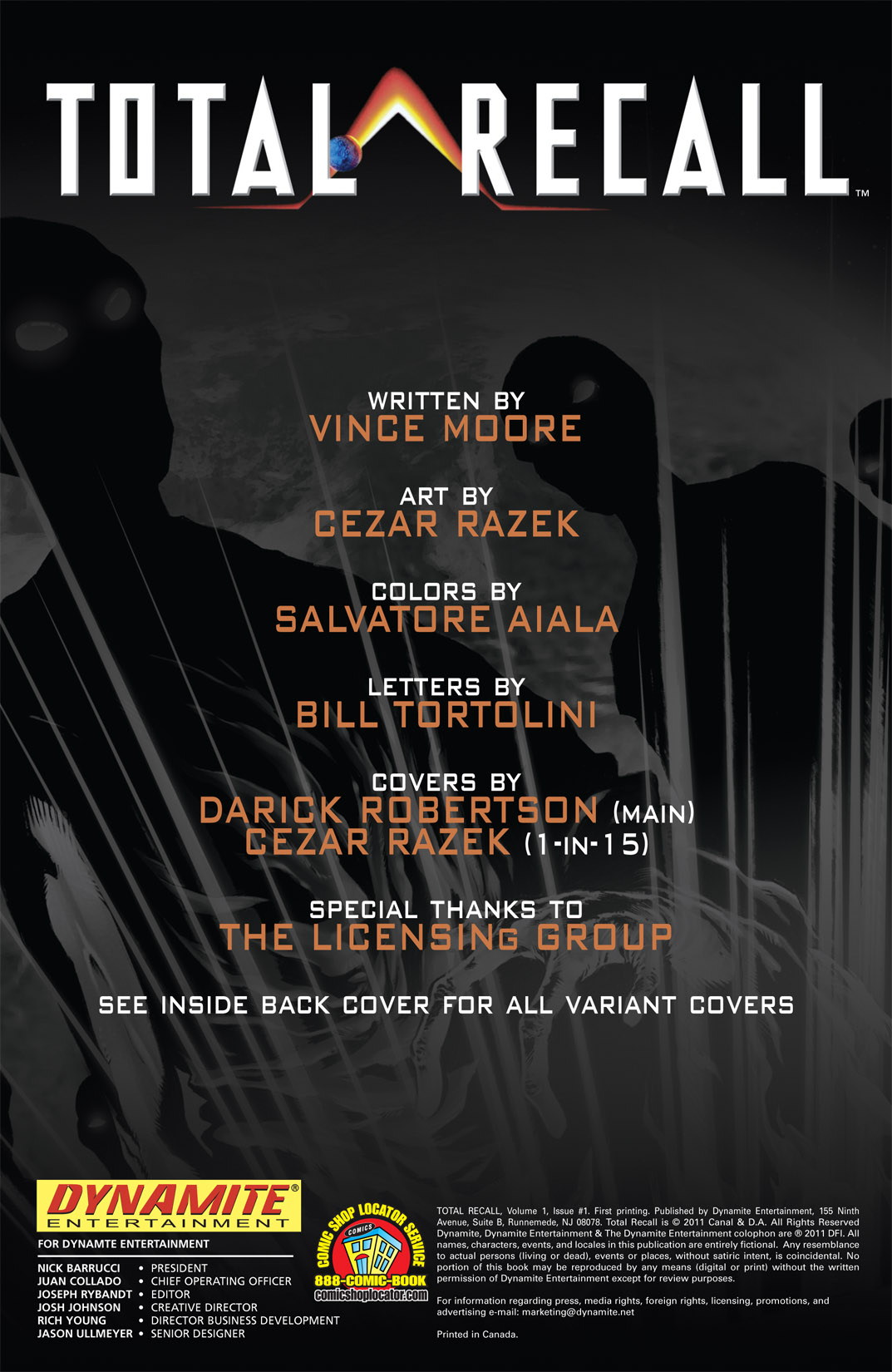 Read online Total Recall comic - Issue #1