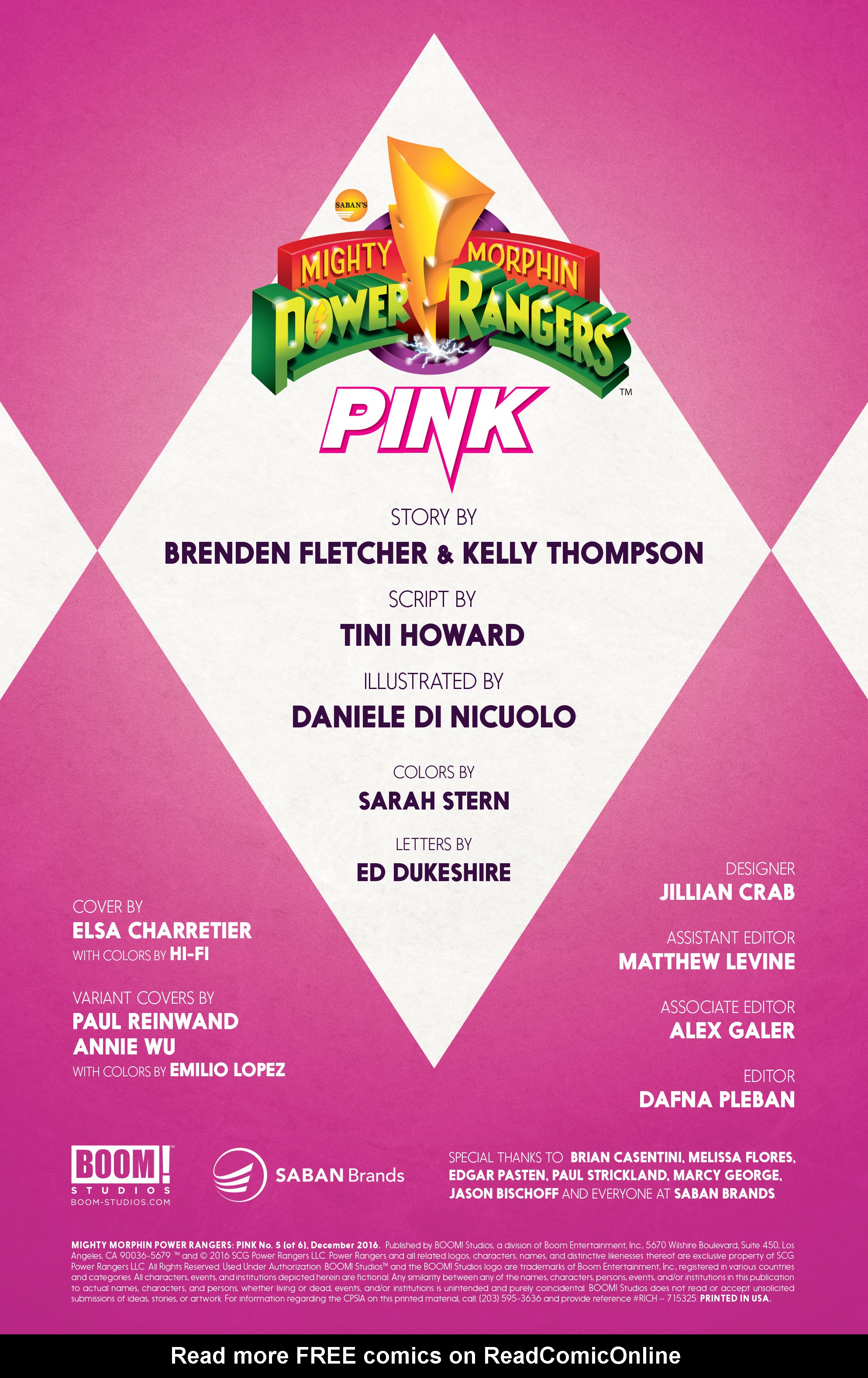 Read online Mighty Morphin Power Rangers: Pink comic - Issue #5