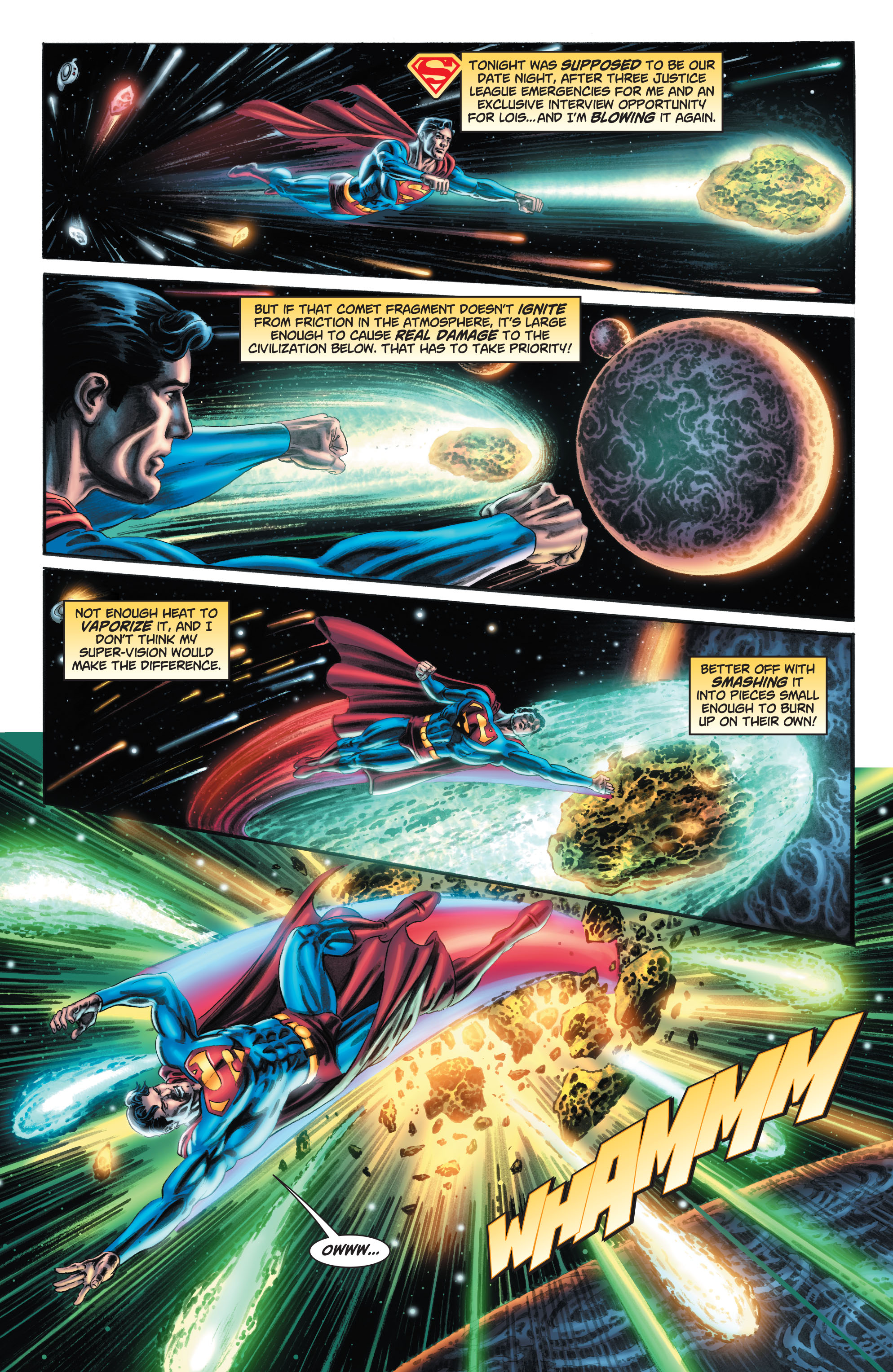 Superman Moving Planets