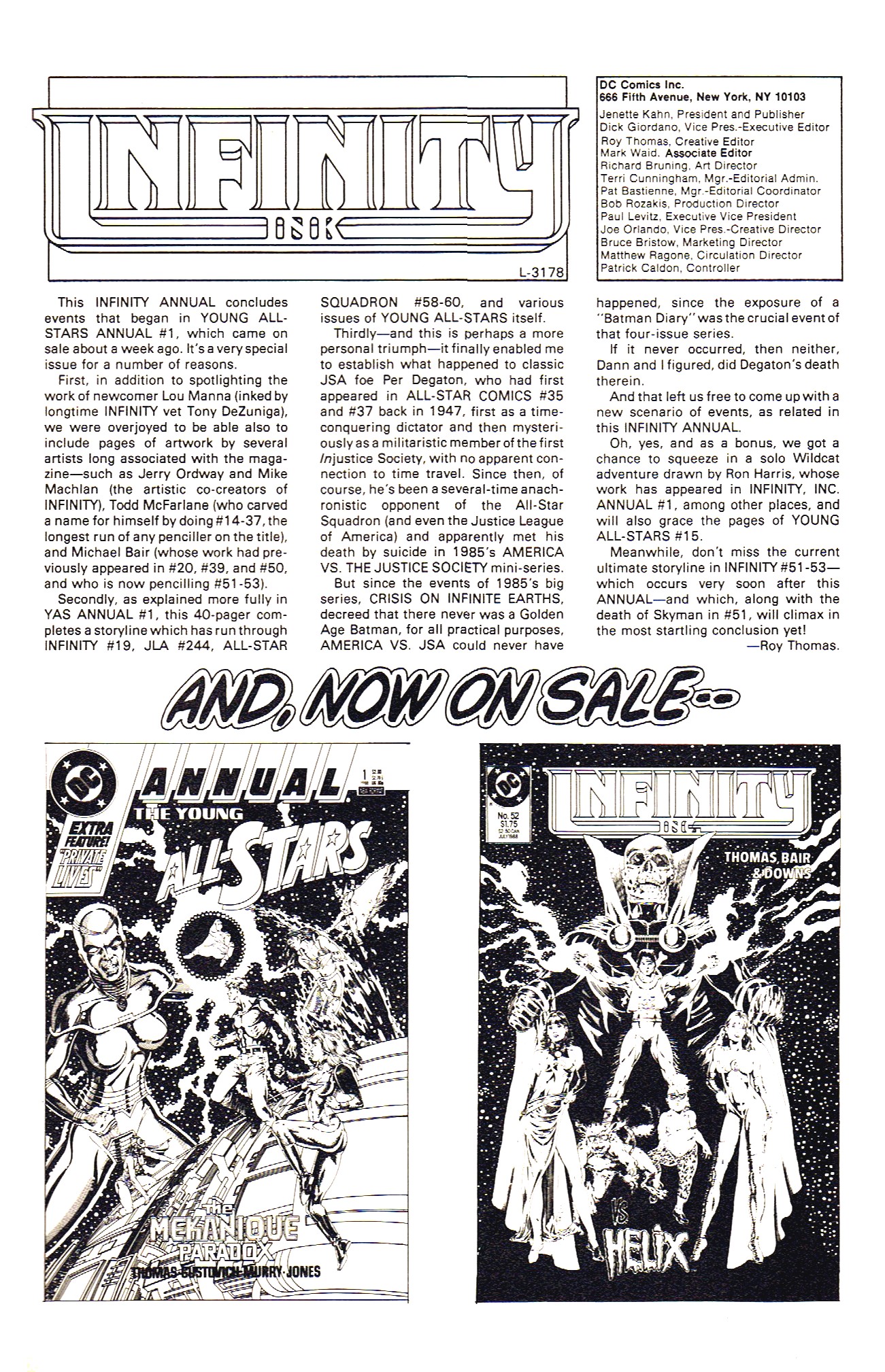 Read online Infinity Inc. (1984) comic - Issue # _Annual 2