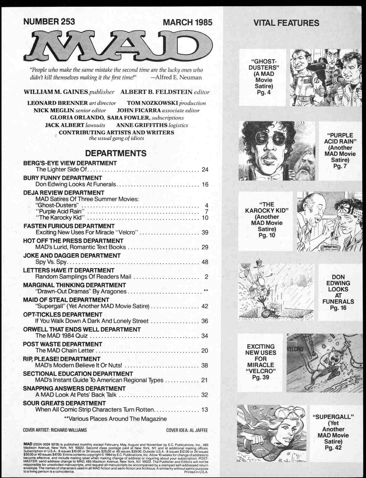 Read online MAD comic - Issue #253