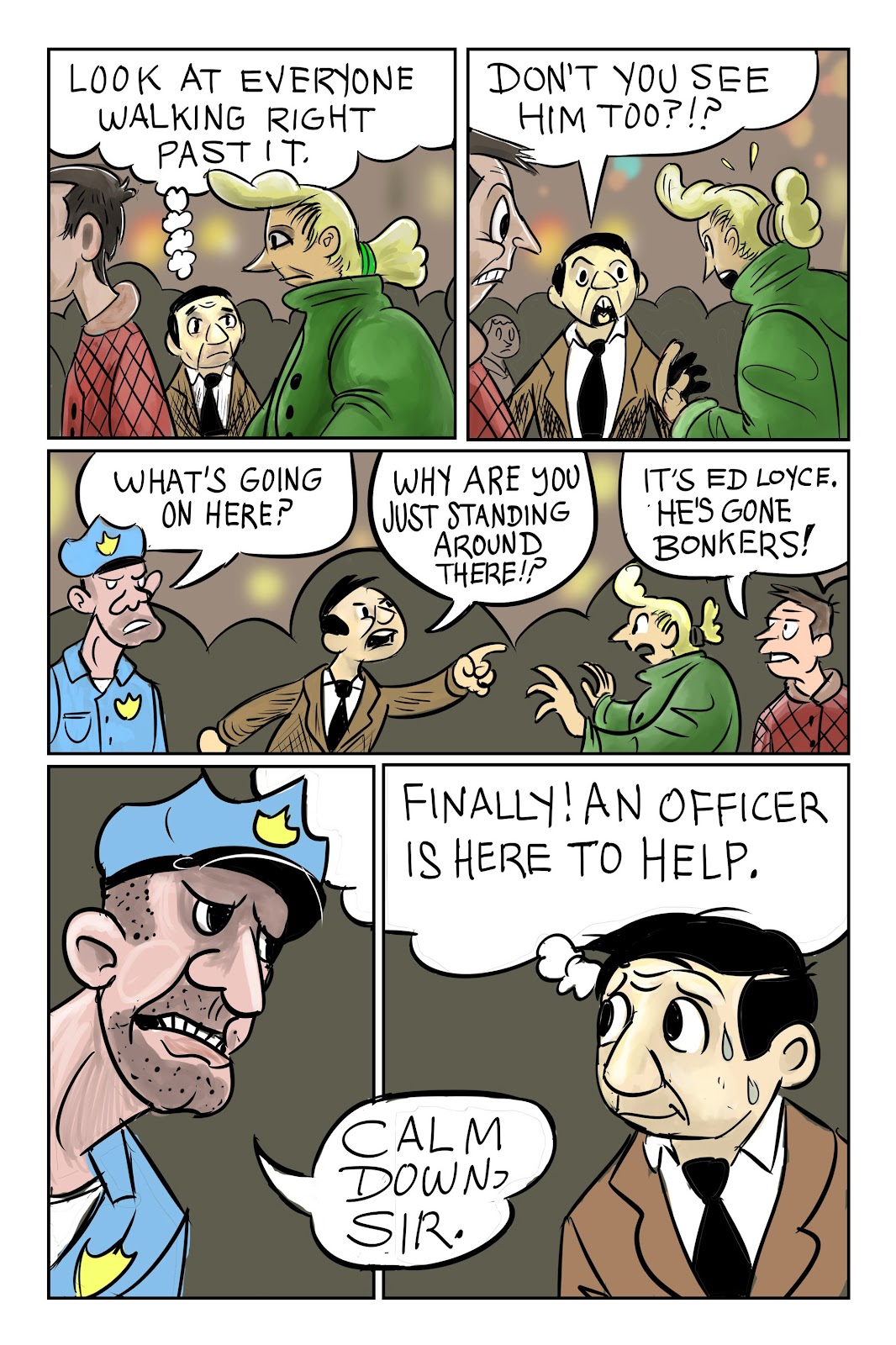 Read online Philip K. Dick's The Hanging Stranger comic - Issue # Full