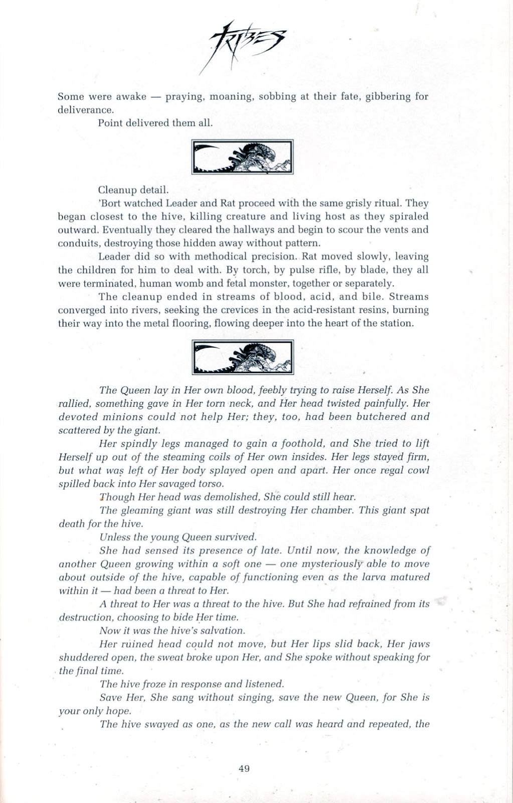 Read online Aliens: Tribes comic - Issue # TPB