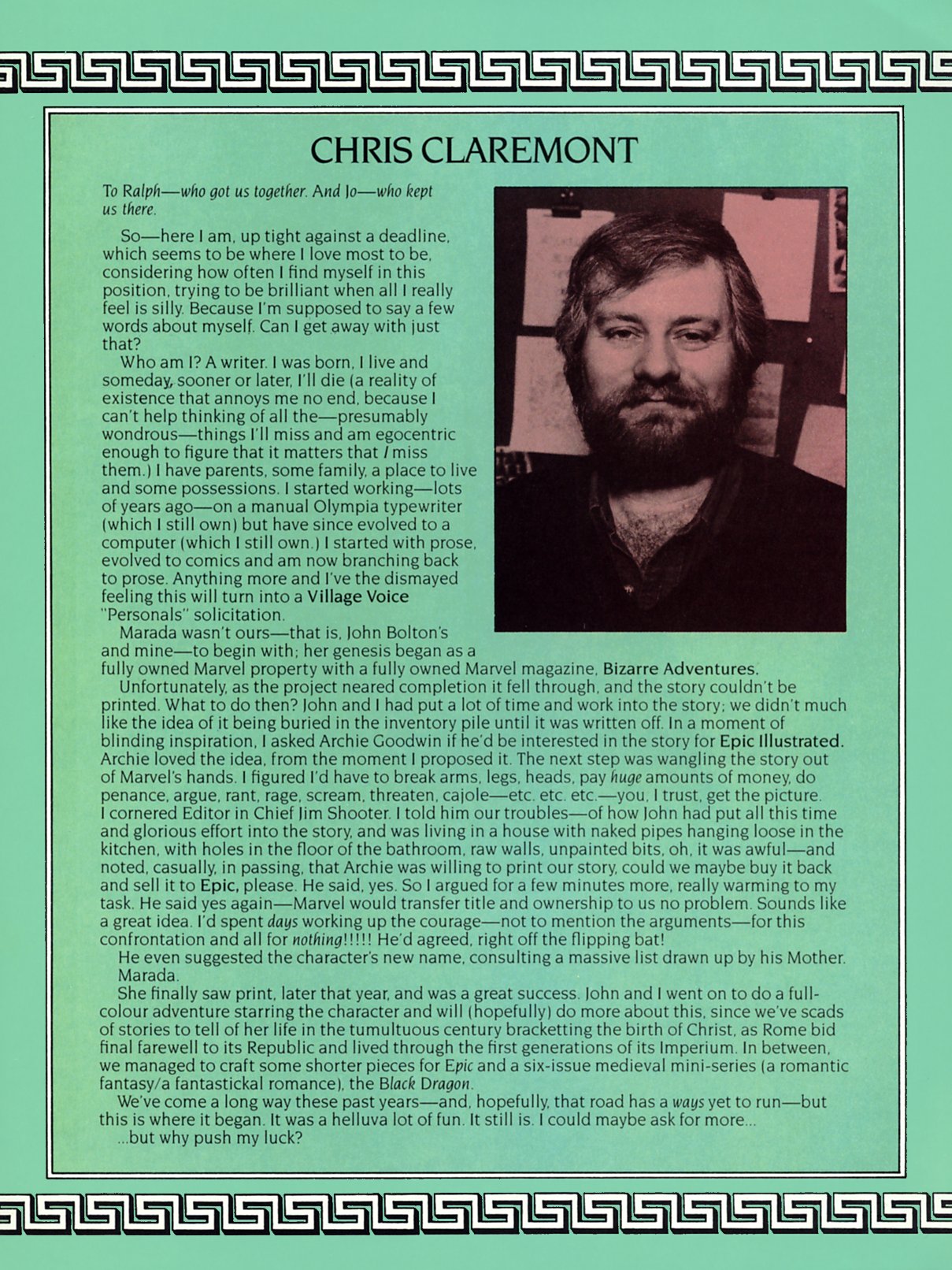 Read online Marvel Graphic Novel comic - Issue #21 - Marada the She-Wolf